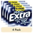 (4 pack) Extra Gum Winterfresh Sugar Free Chewing Gum, Single Pack - 15 ...