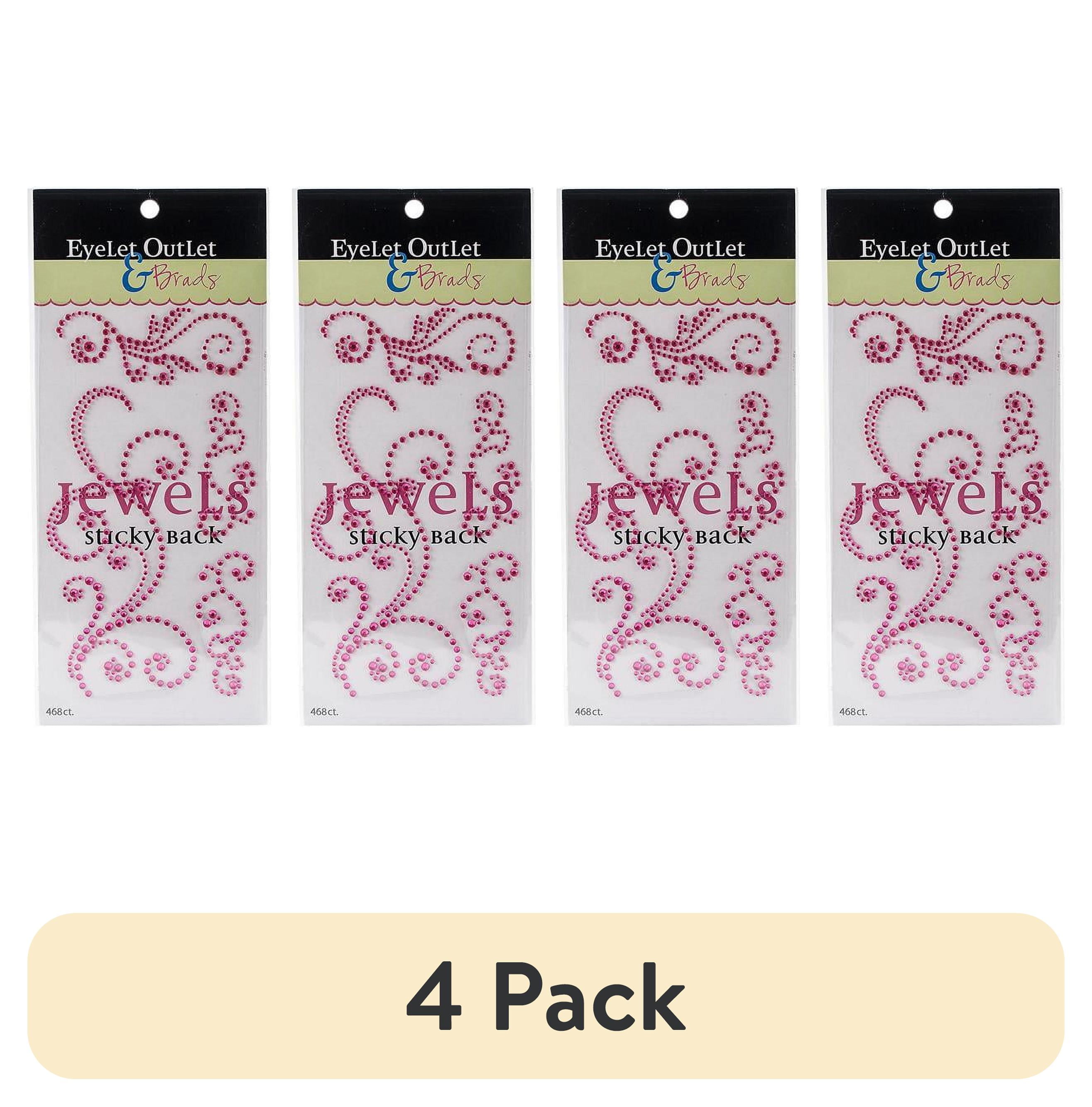 (4 pack) Eyelet Outlet EOBSJ-139 Swirls Jewels - Pink - Walmart.com