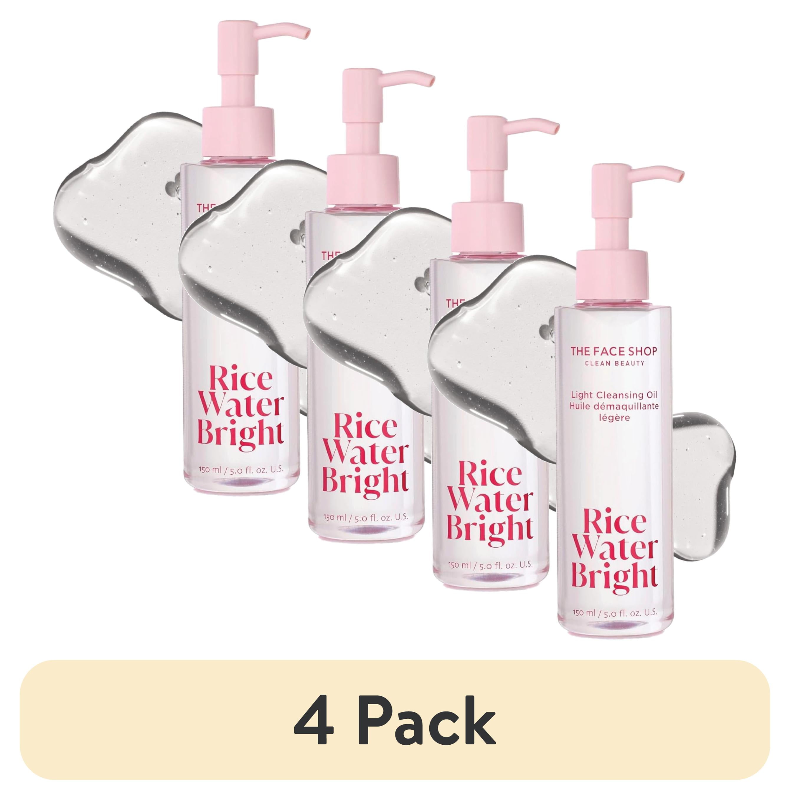 (4 pack) The Face Shop Rice Water Bright Light Facial Cleansing Oil ...