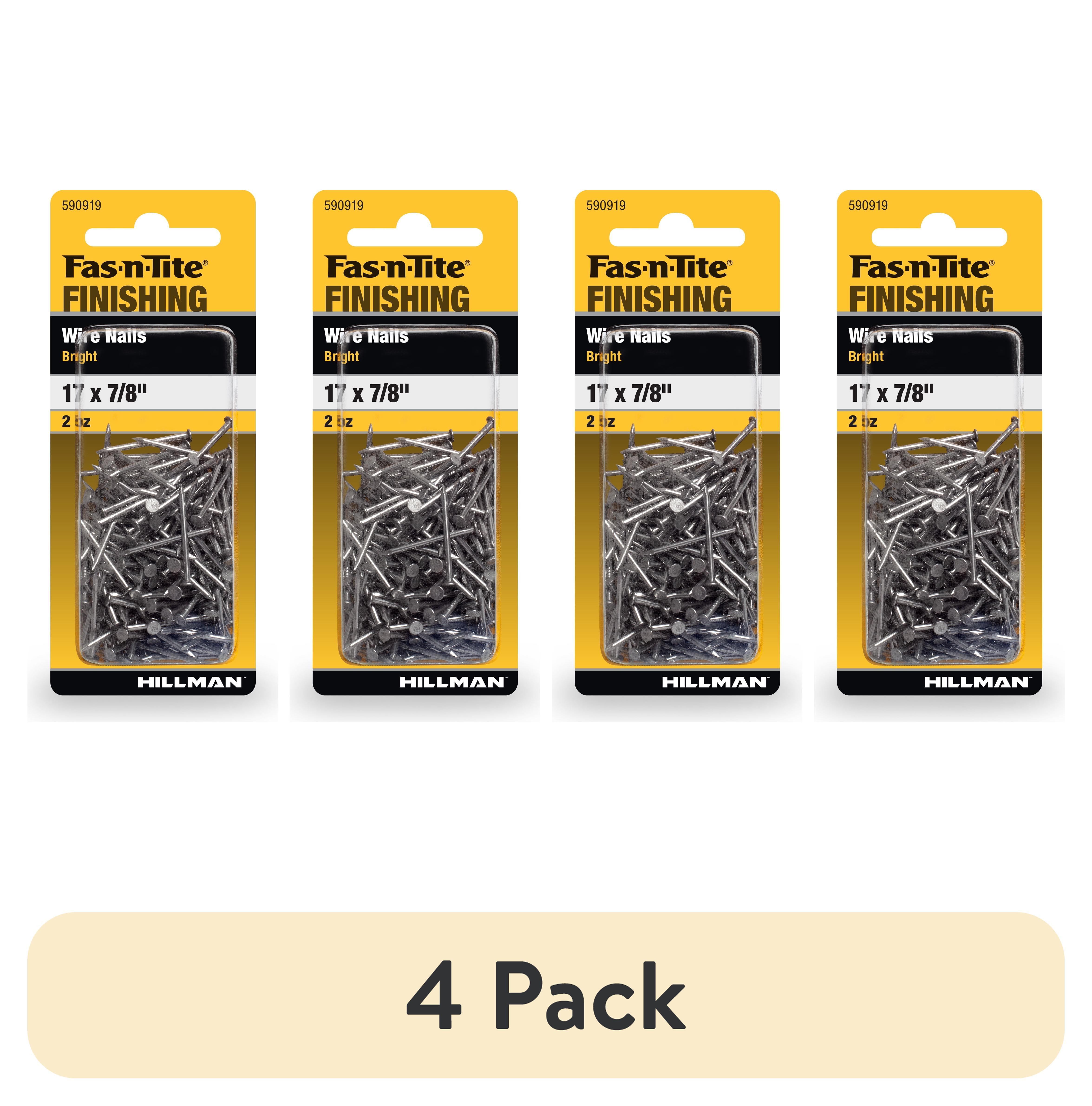 (4 pack) Fast-N-Tite 17 x 7/8" Wire Nails, Steel, Interior Nails ...