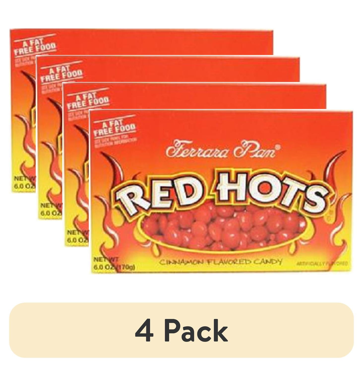 (4 pack) Ferrara Pan, Red Hots Cinnamon Theater Box, Count 1 (5.5 oz ...