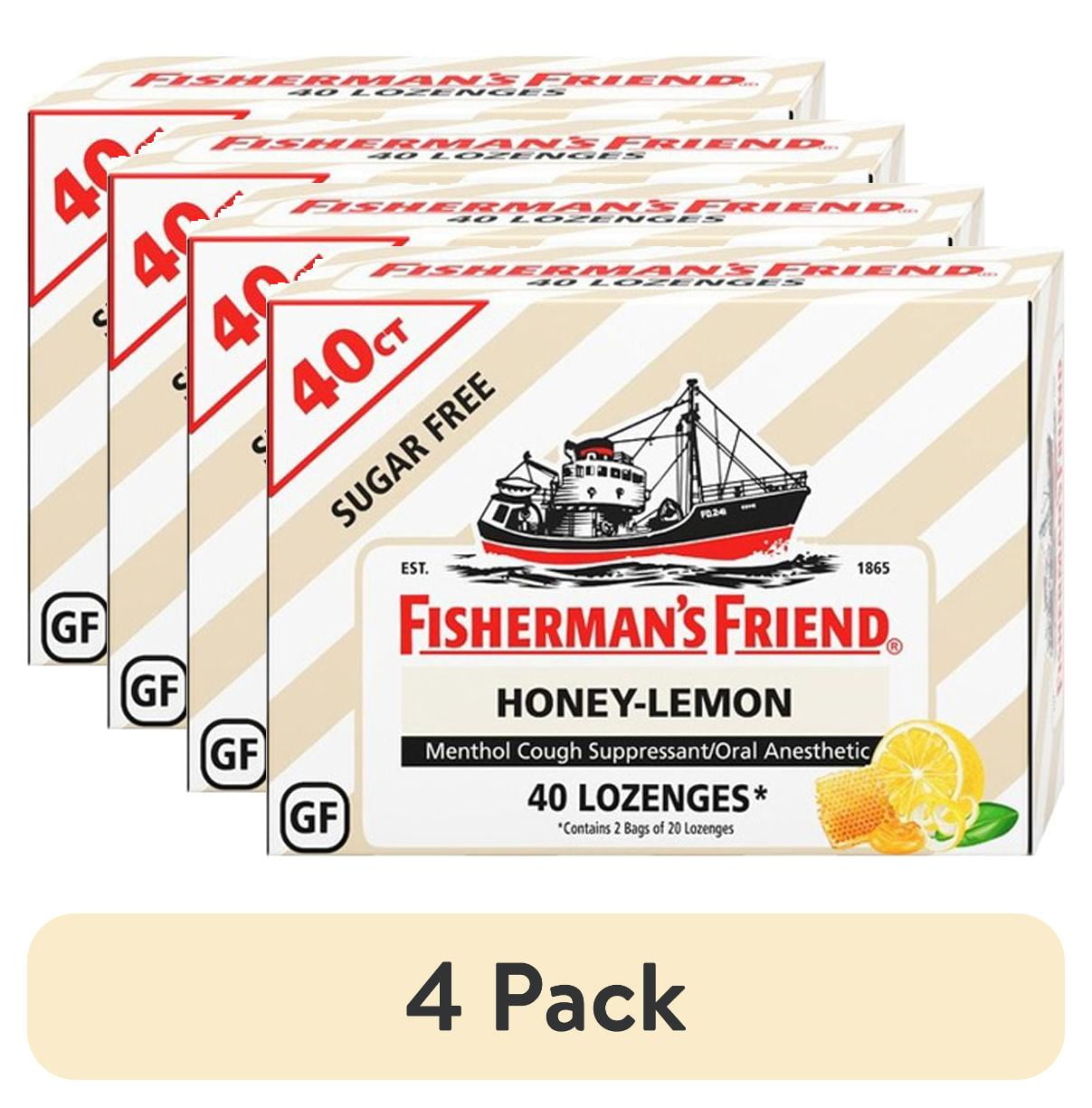 (4 pack) Fisherman's Friend Menthol Cough Suppressant/Oral Anesthetic ...