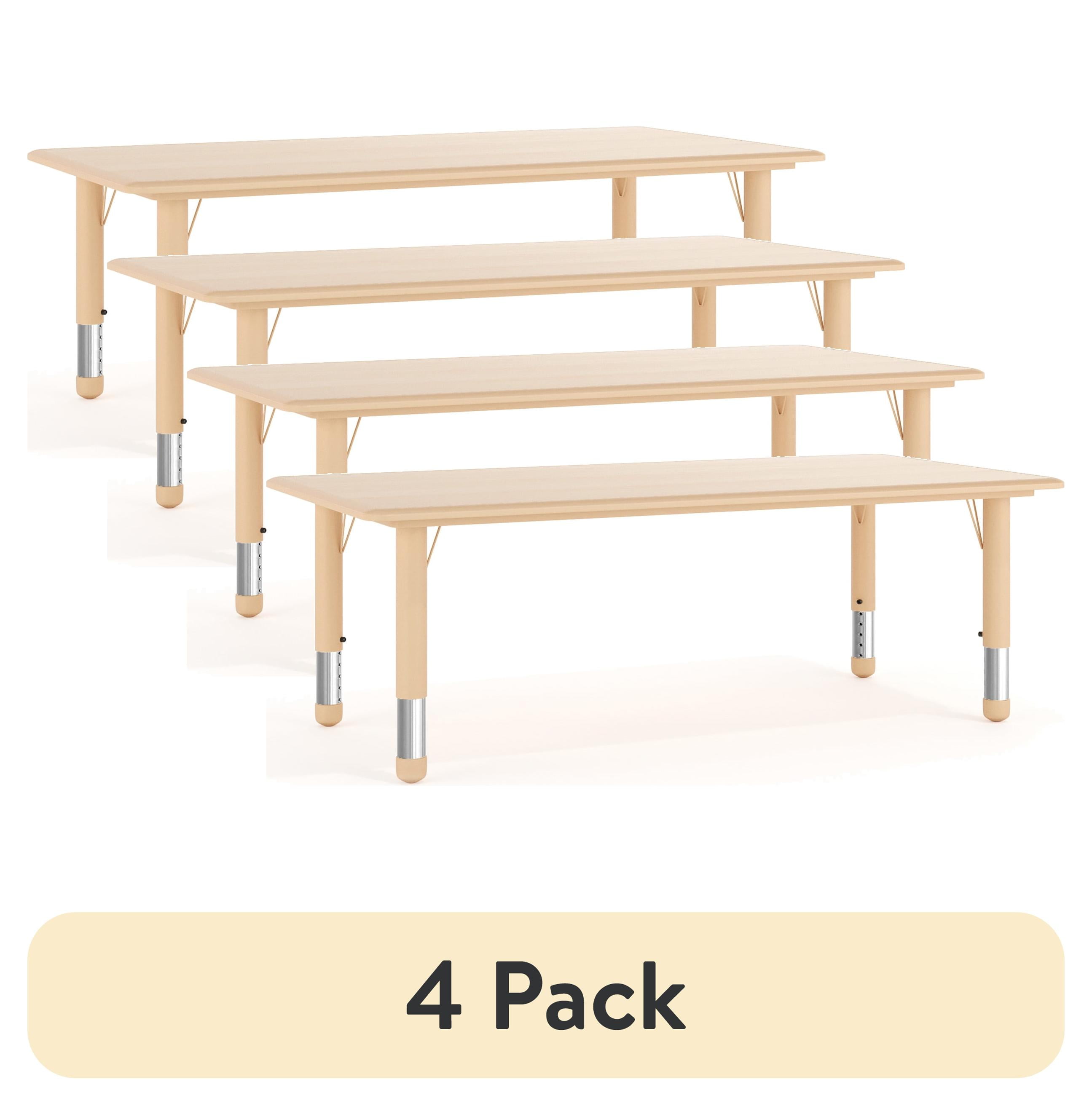 (4 pack) Flash Furniture Wren Rectangular Adjustable Classroom Activity ...