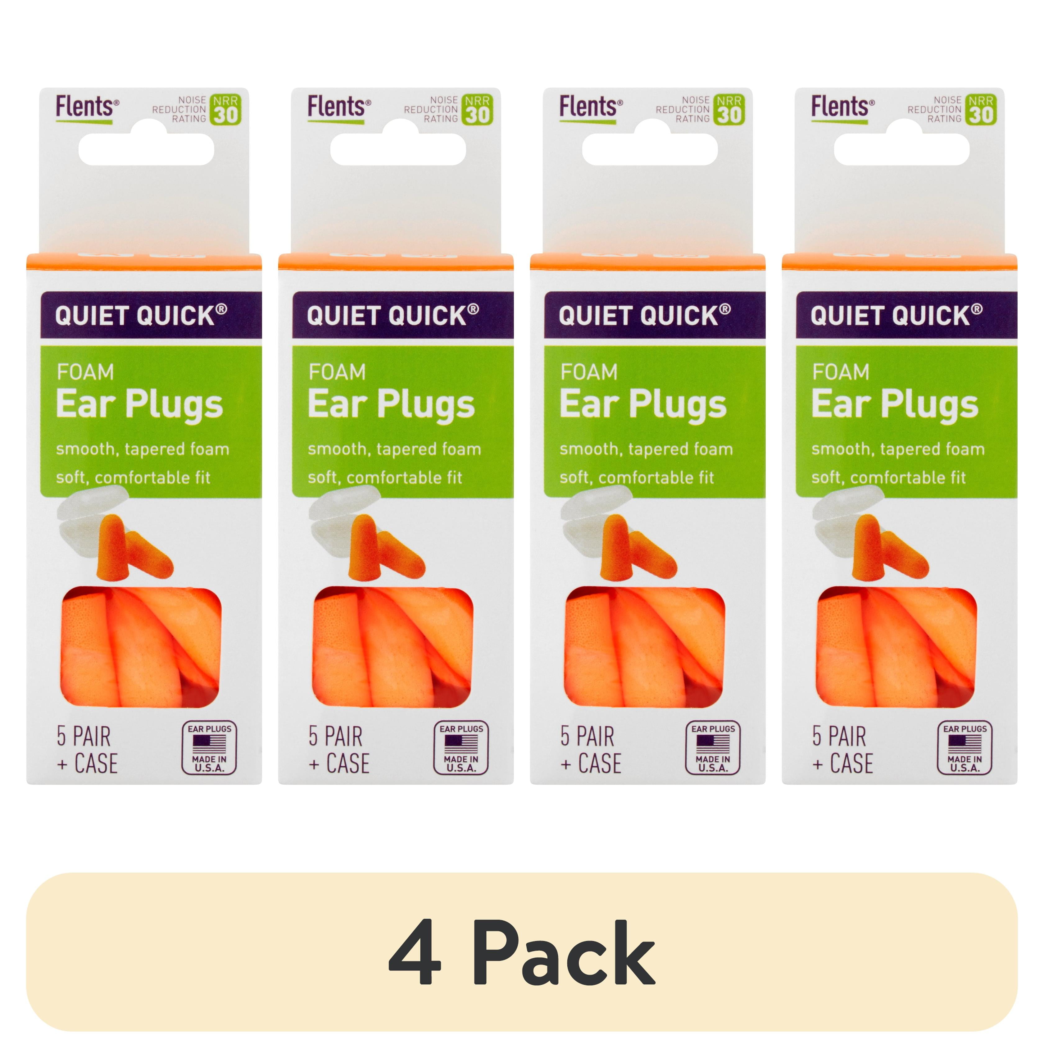 (4 pack) Flents Quiet Foam Ear Plugs, 5 Count - Walmart.com