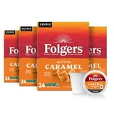 (4 pack) Folgers Buttery Caramel Artificially Flavored Coffee, Keurig K ...