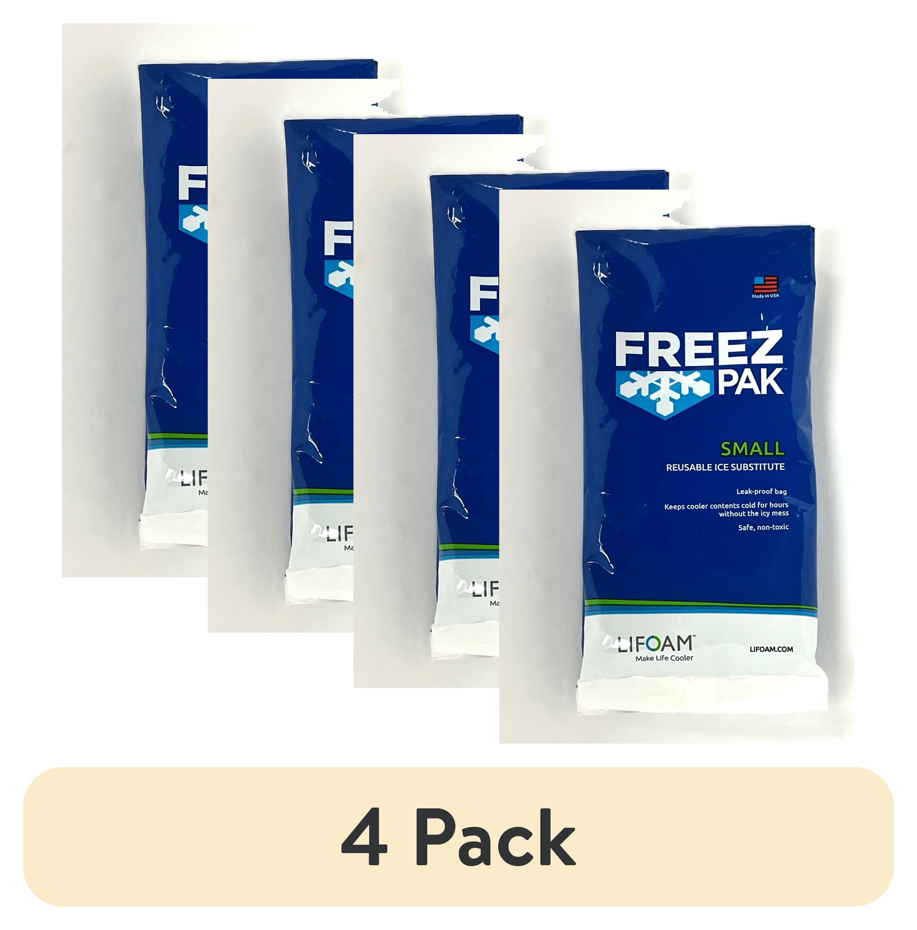 Freez Pak Twin Pack Reusable Ice Substitute Bags, Small, Non-Toxic Gel ...