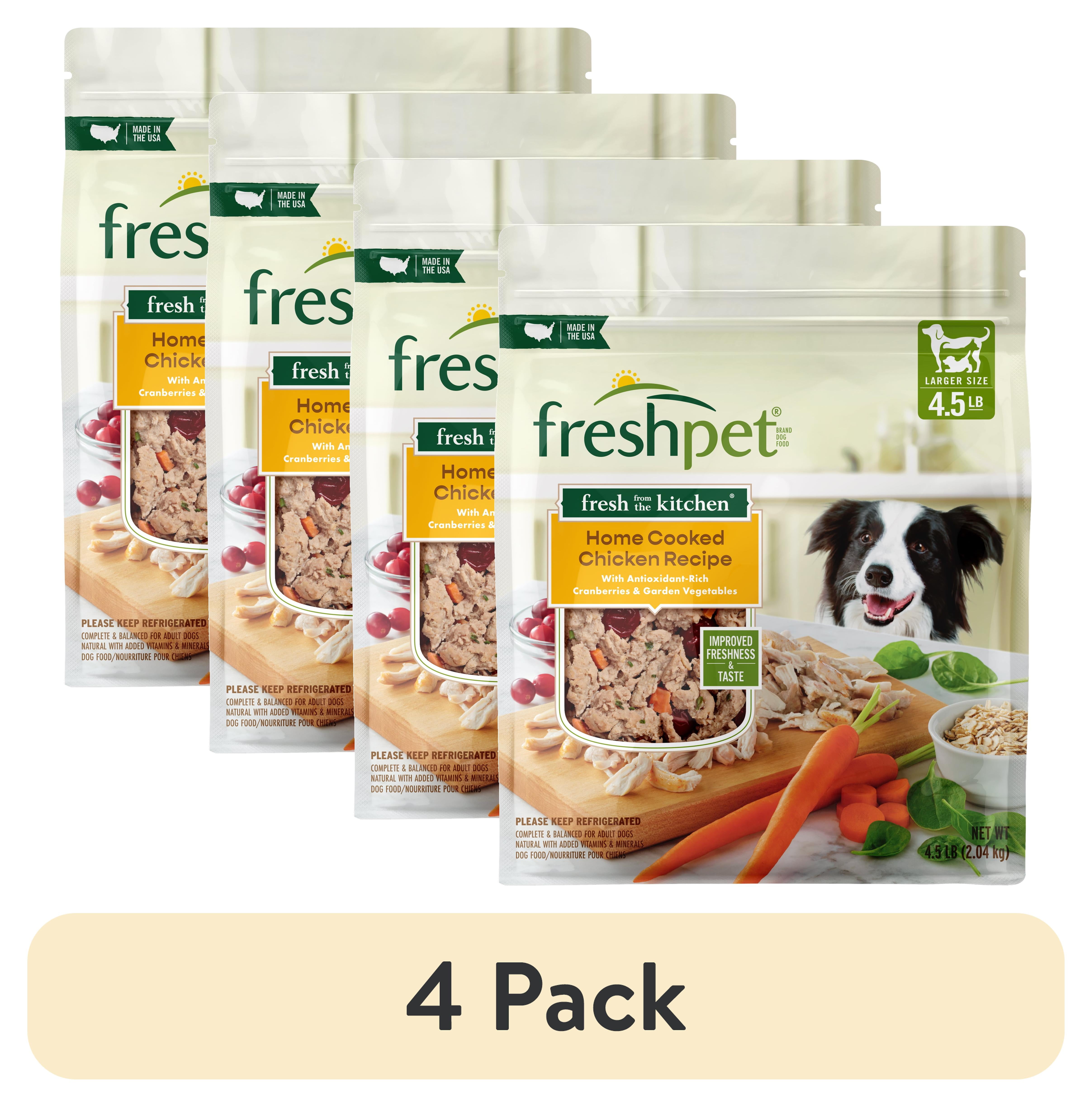 (4 pack) Freshpet Fresh Dog Food, Fresh From The Kitchen, Home Cooked ...