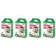 (4 pack) Fujifilm Instax Mini Film Single 62 X 46mm/2.5 X 1.8 inches 10 ...