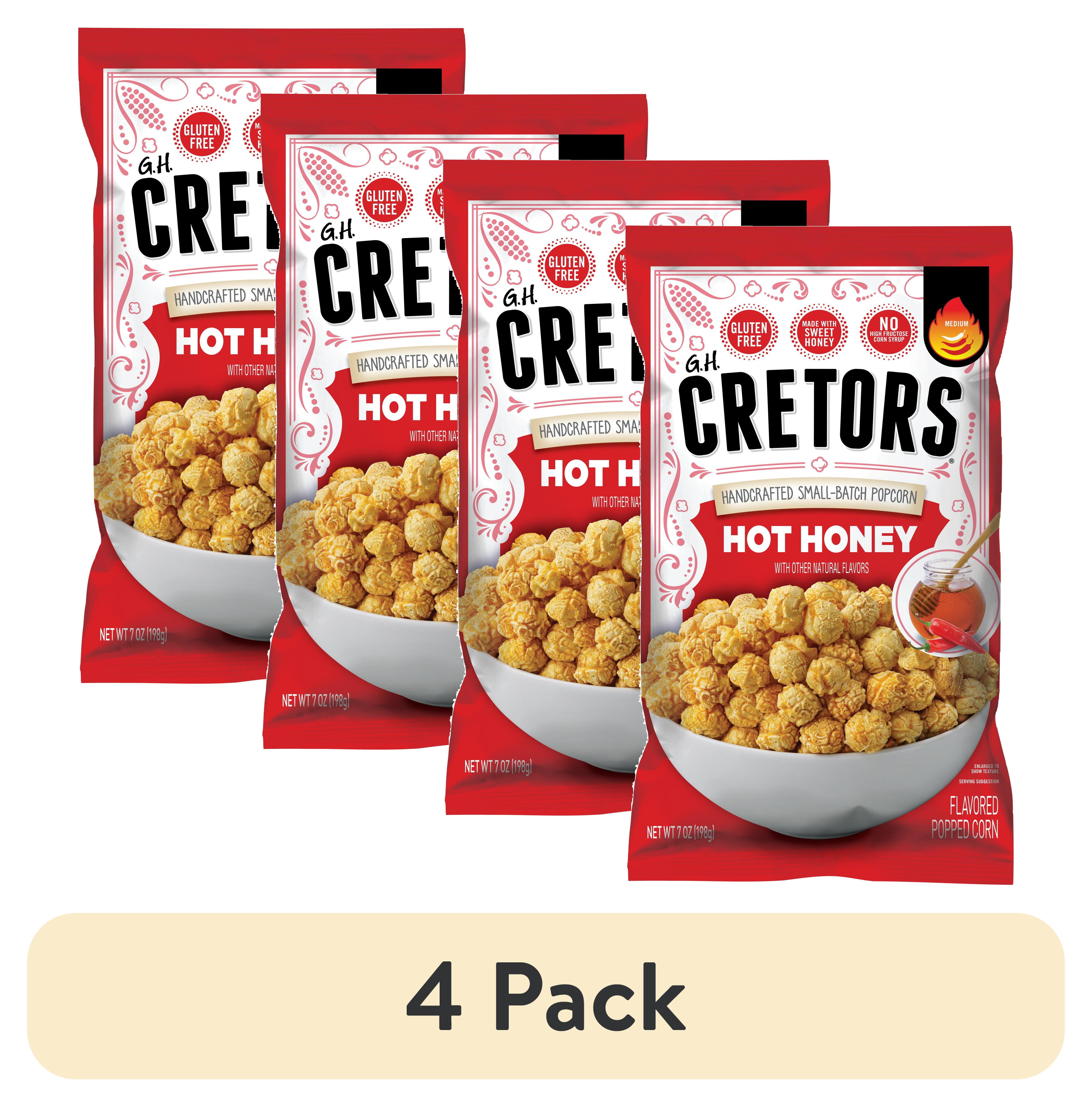 (4 pack) G.H. Cretors Hot Honey Kettle Corn Popcorn, 7 oz Bag - Walmart.com