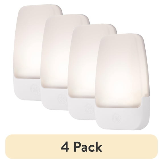 General Electric LED Plug-in Night Light, Light Sensing, Compact, 4 ...