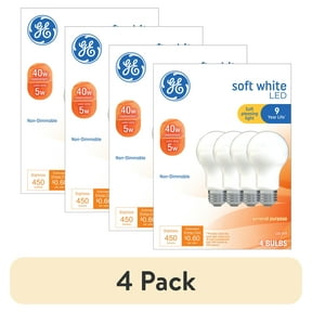 GE 93131322 LED Light Bulbs, Soft White, A19 Shape, Medium Base, 13 ...