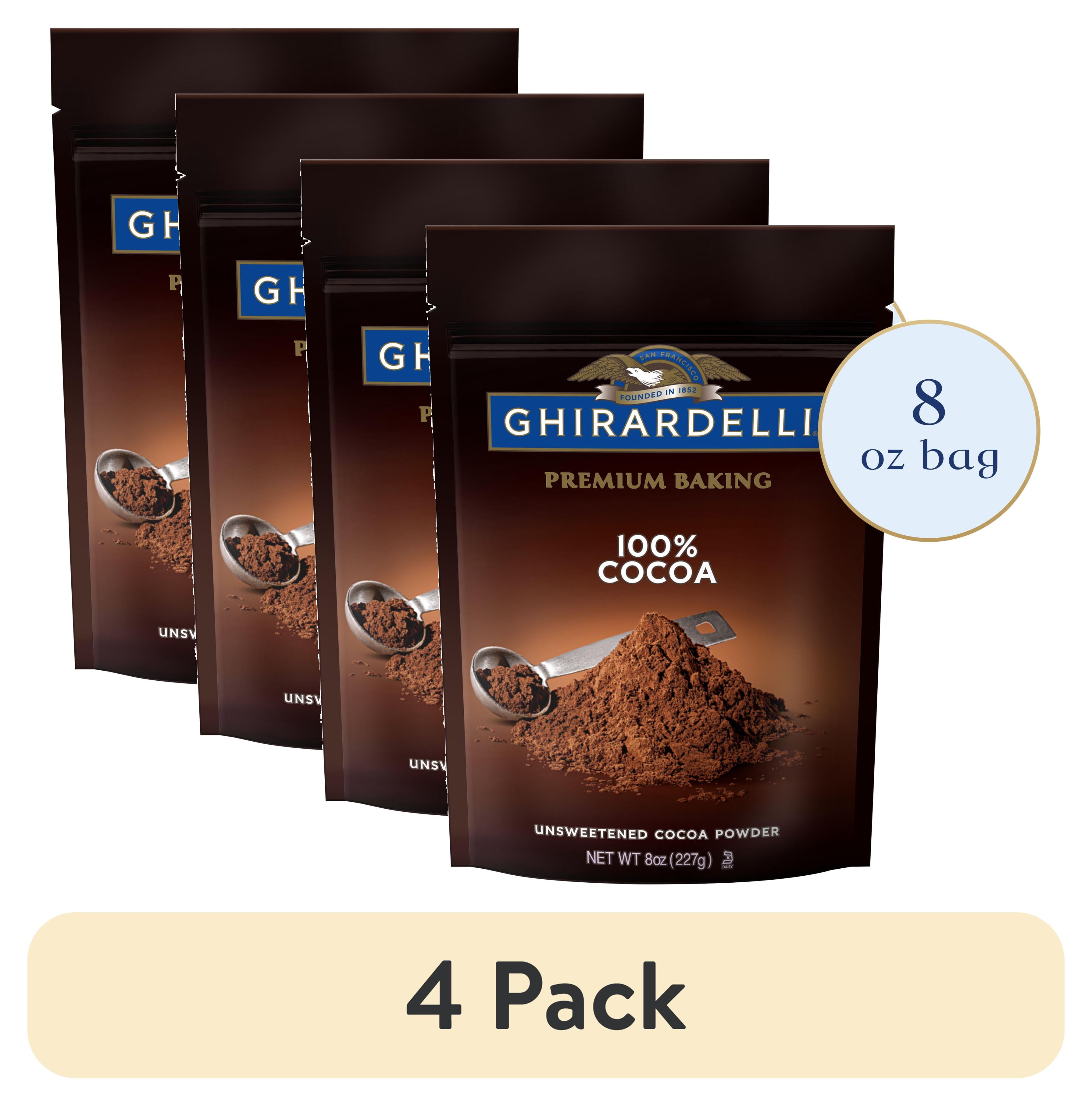 (4 pack) GHIRARDELLI Premium Baking Cocoa 100% Unsweetened Cocoa Powder ...