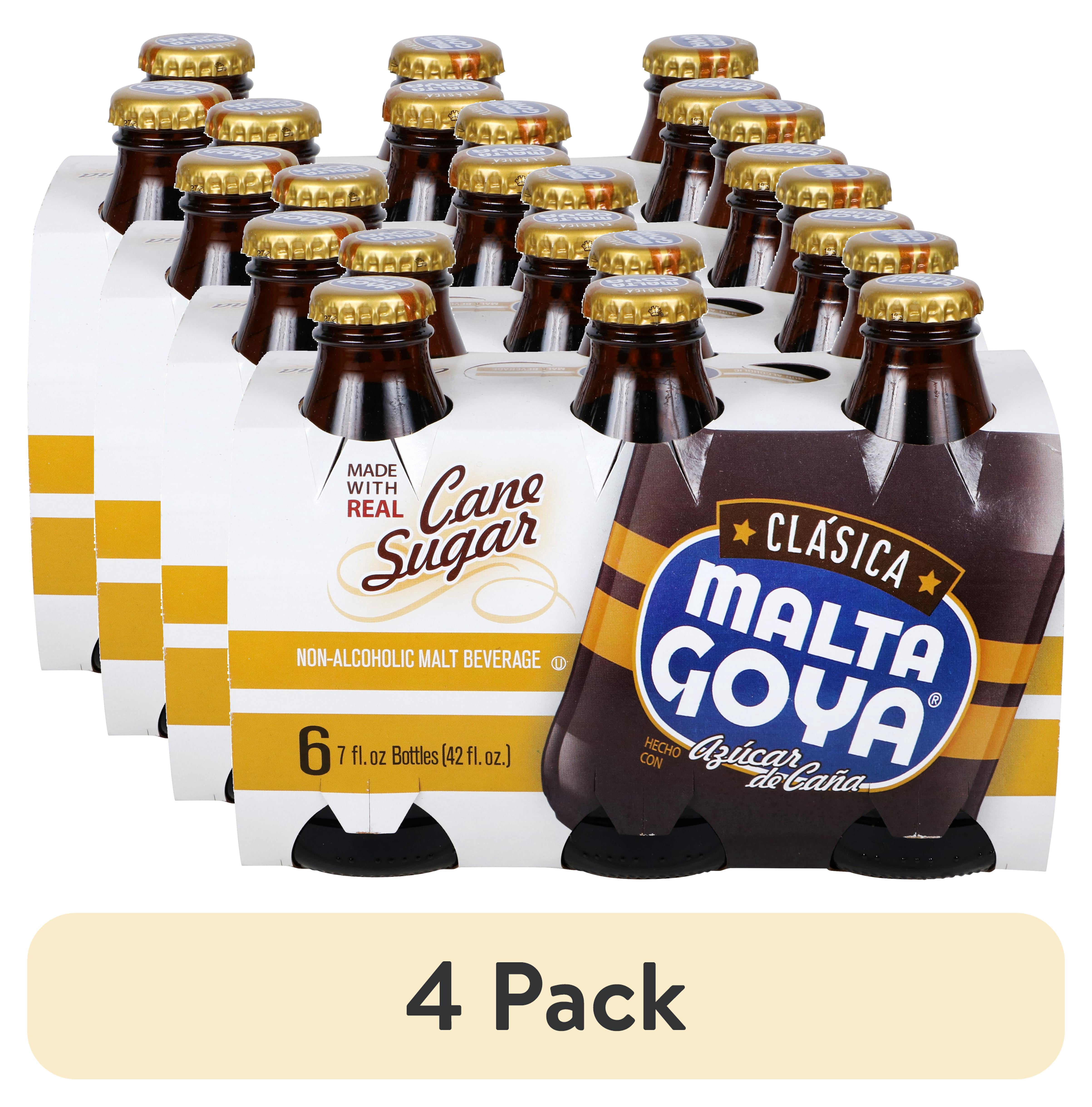 (4 pack) Goya Malta Clasica Cane Sugar Drink, 6pk, 7 oz Bottles ...