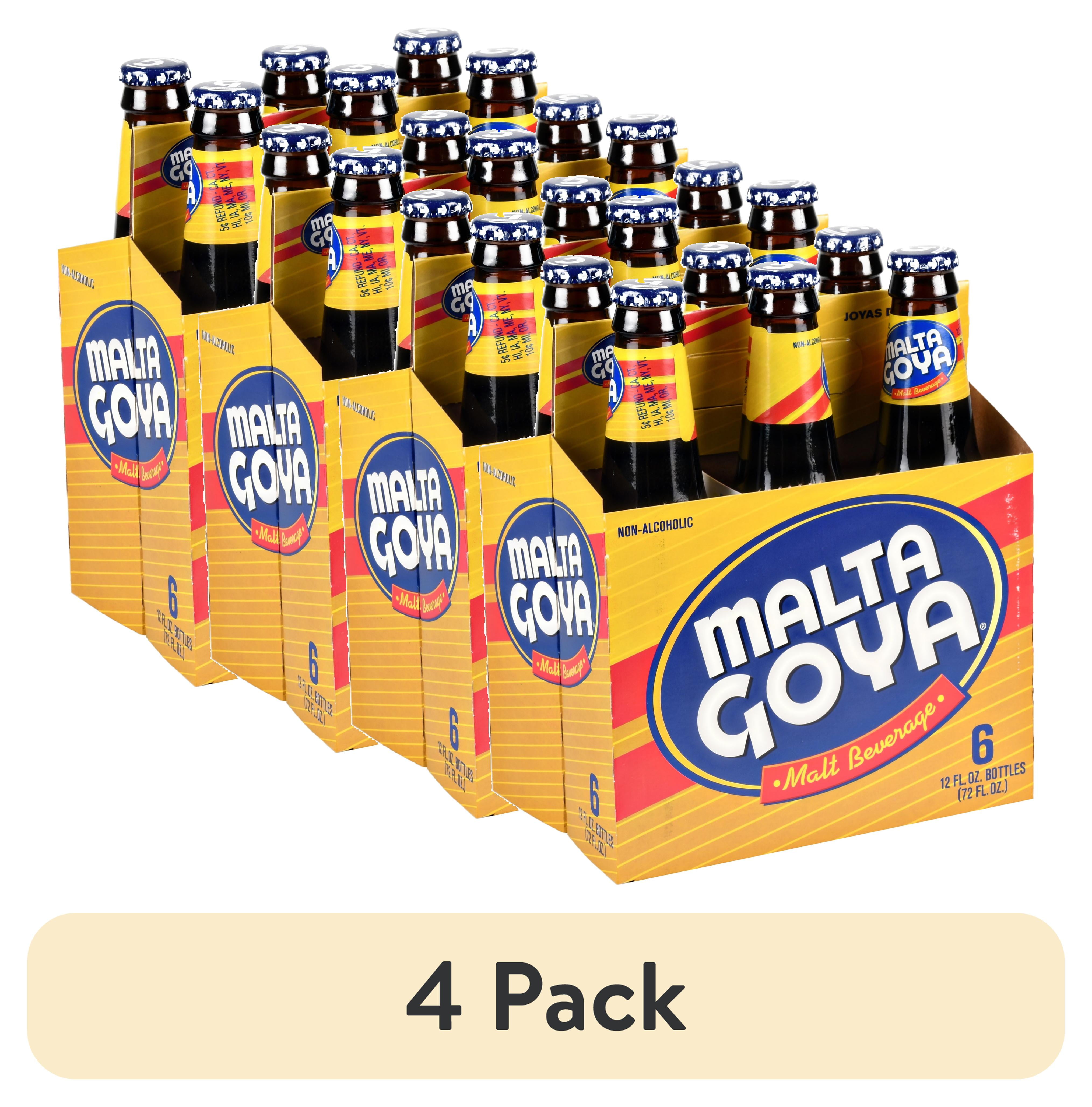 (4 pack) GOYA Malta Malt Beverage, 6 pack, 12 oz - Walmart.com