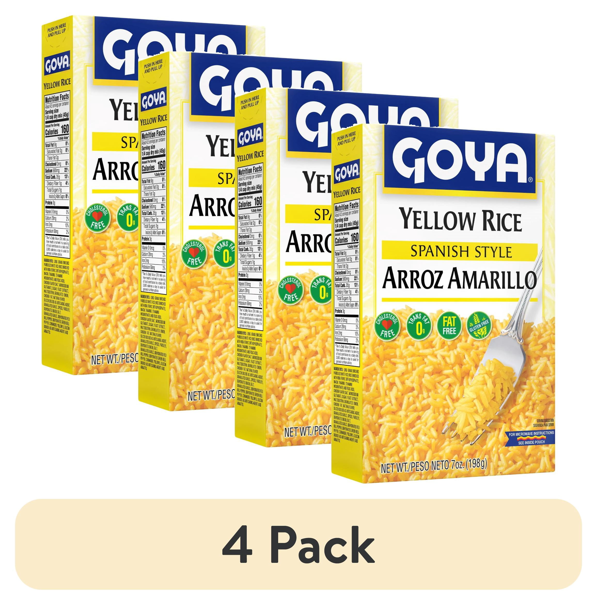 (4 pack) GOYA Yellow Rice, 7 oz Box - Walmart.com