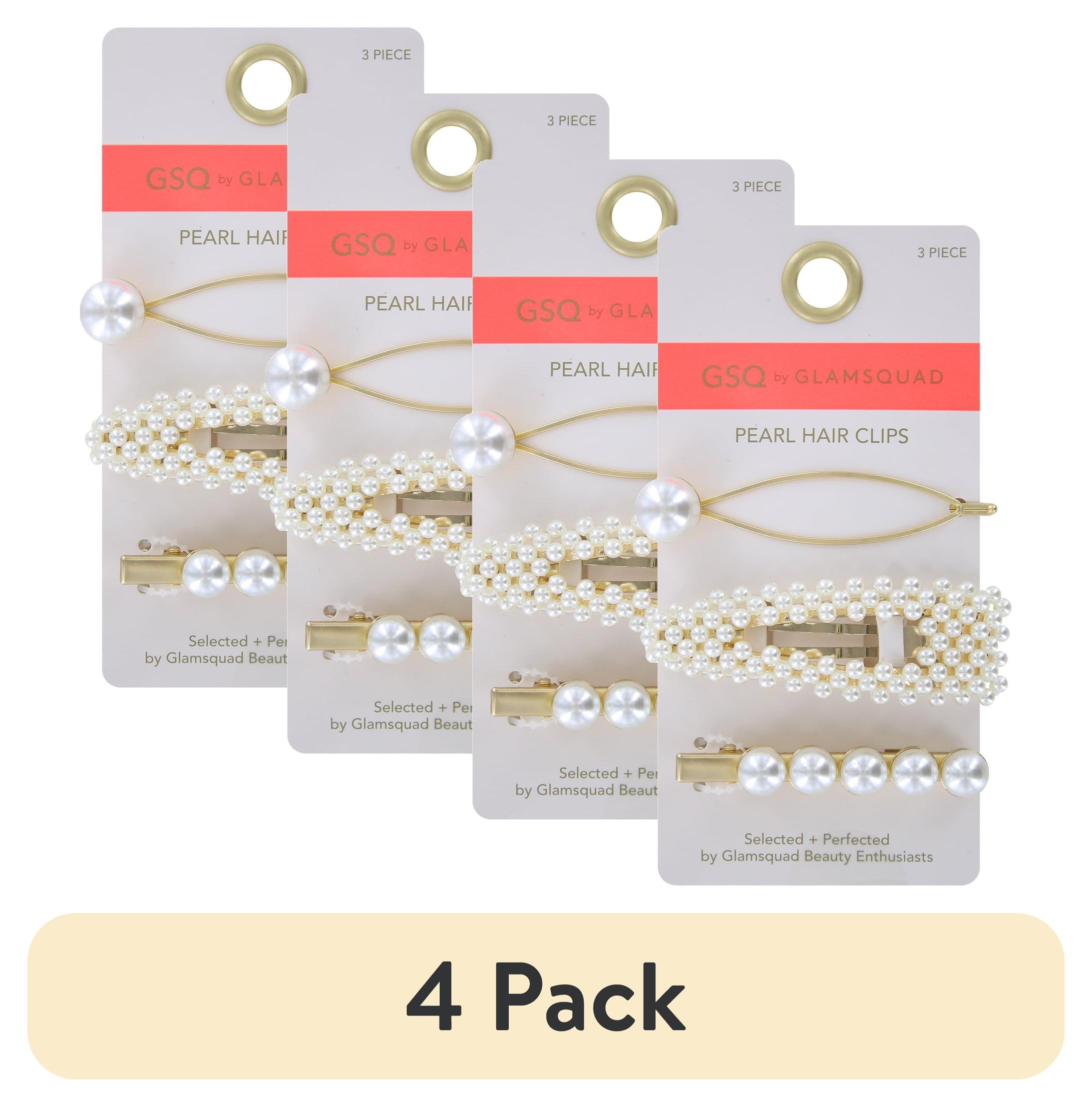 (4 pack) GSQ by Glamsquad Pear Hair Clips and Bobby Pins, 3-Piece ...