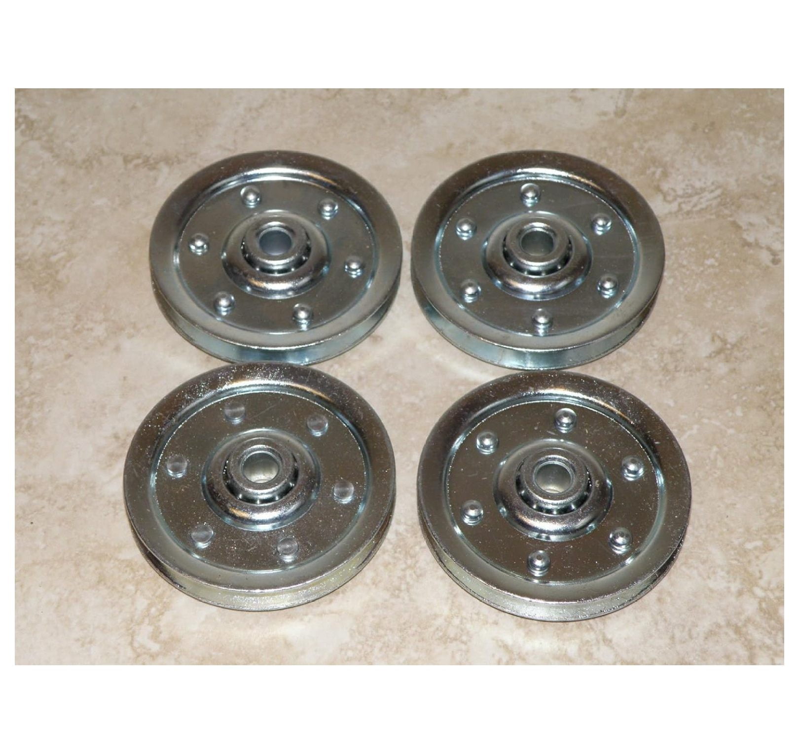 () 4 pack Garage Door 3" Sheave Pulleys - Extension Spring Pulley Wheel ...