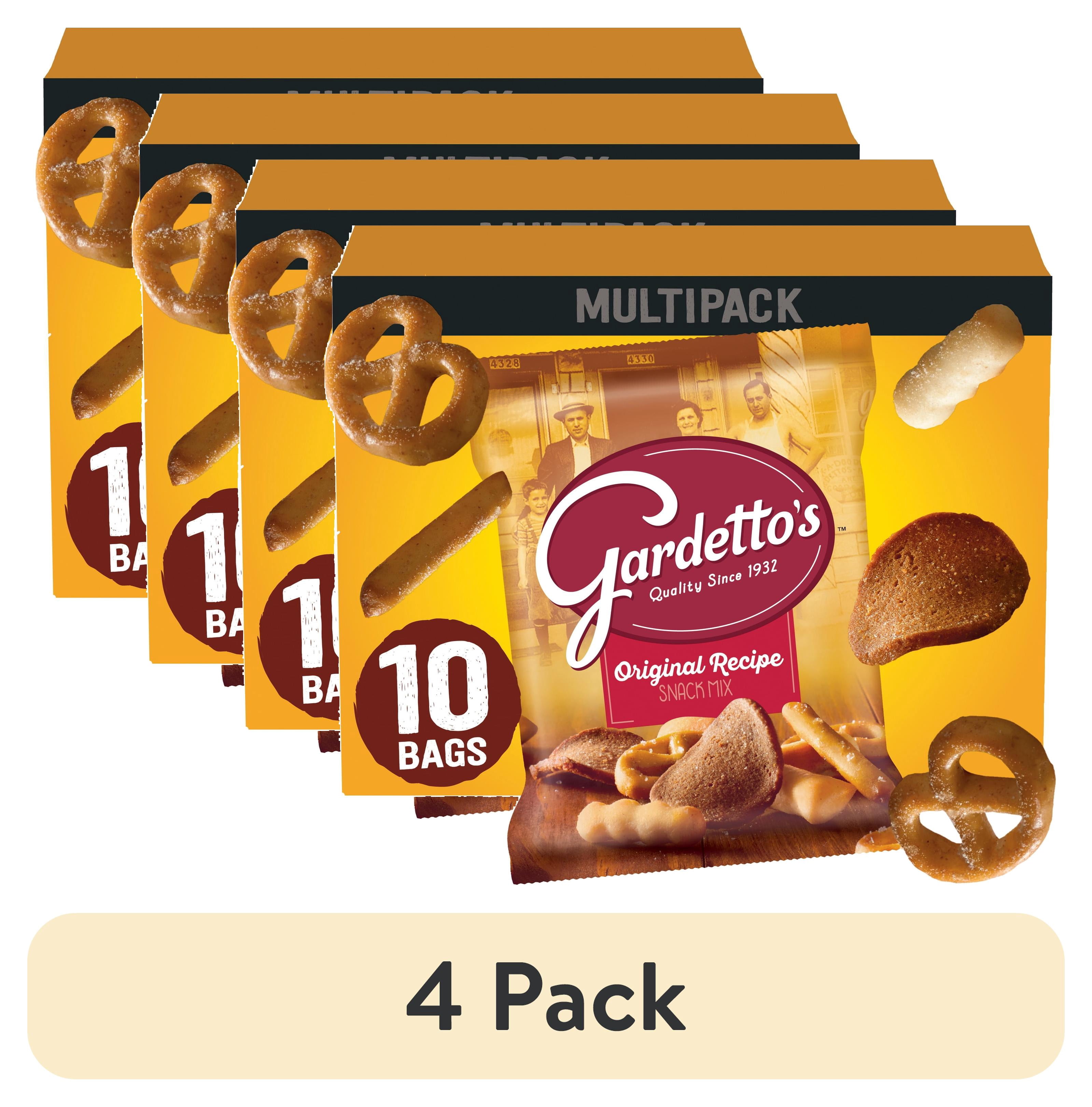 (4 pack) Gardetto's Original Recipe Snack Mix, Single Serve Bags ...