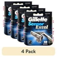 (4 pack) Gillette Sensor Excel - 10 Count - Walmart.com
