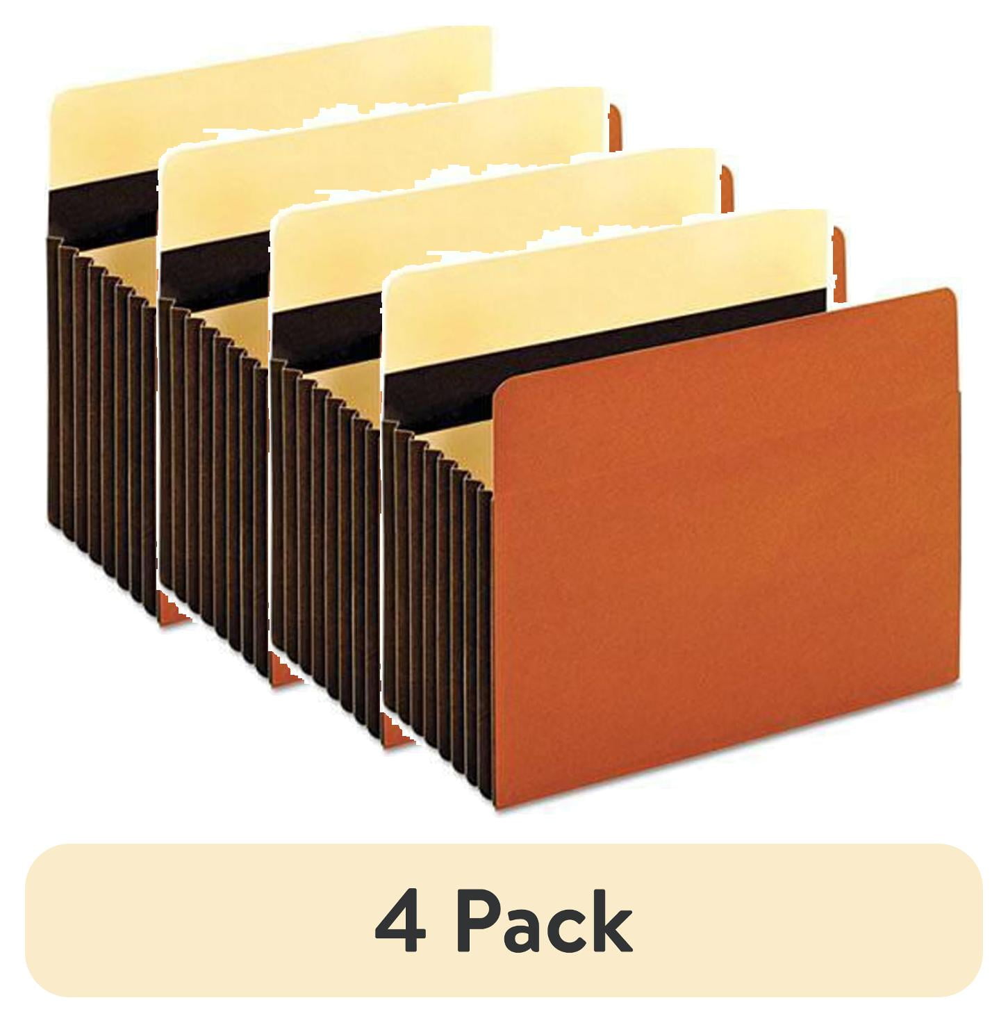 (4 pack) Globe-Weis 15444HD Redrope File Pocket, 7" Expansion, Letter ...