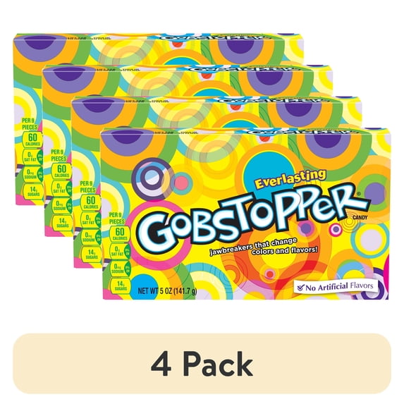 (4 pack) Gobstopper Everlasting Jawbreakers Candy, 5 Oz. Box - Walmart.com