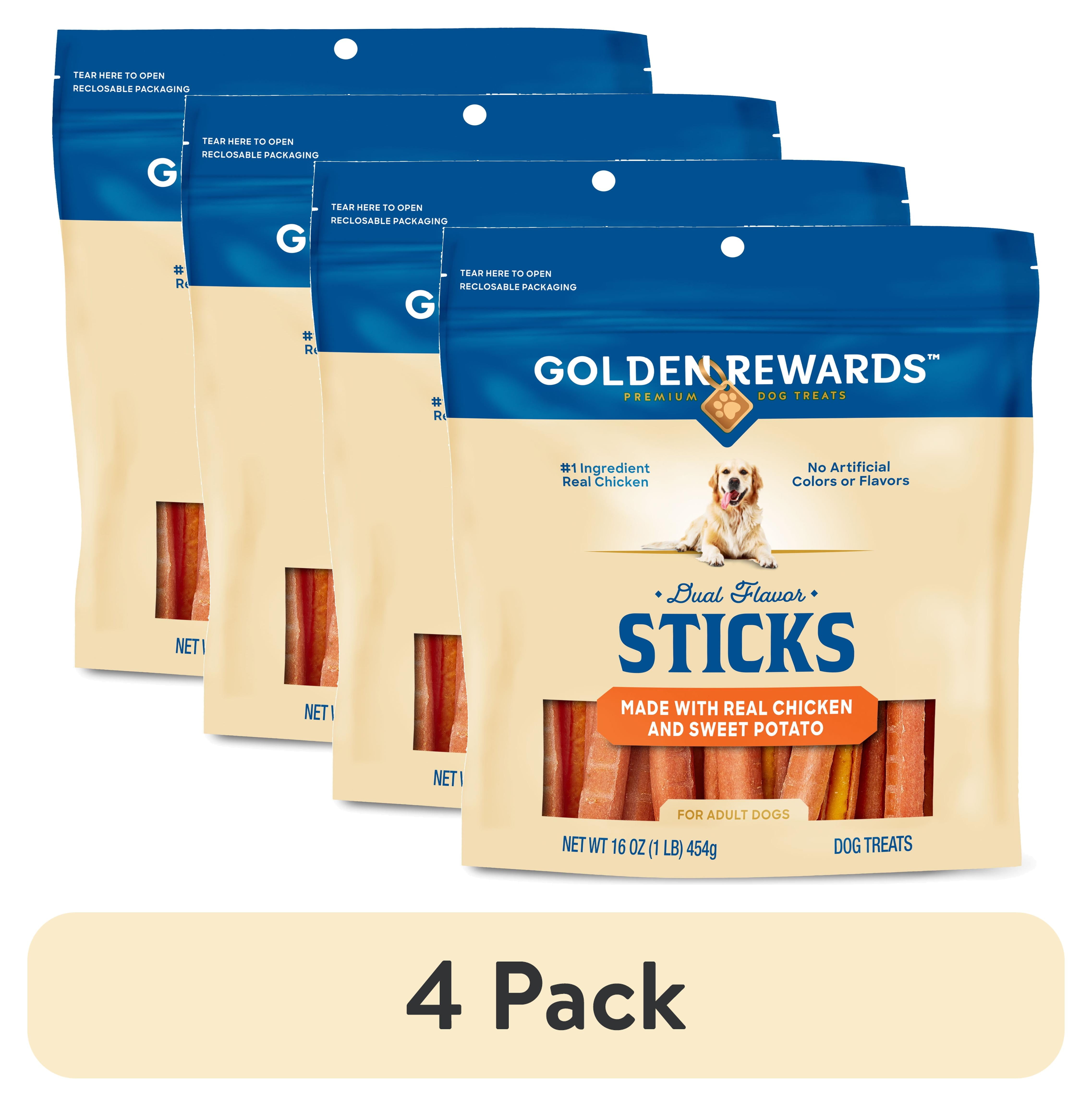 (4 pack) Golden Rewards Chicken and Sweet Potato Dual Flavor Treat ...