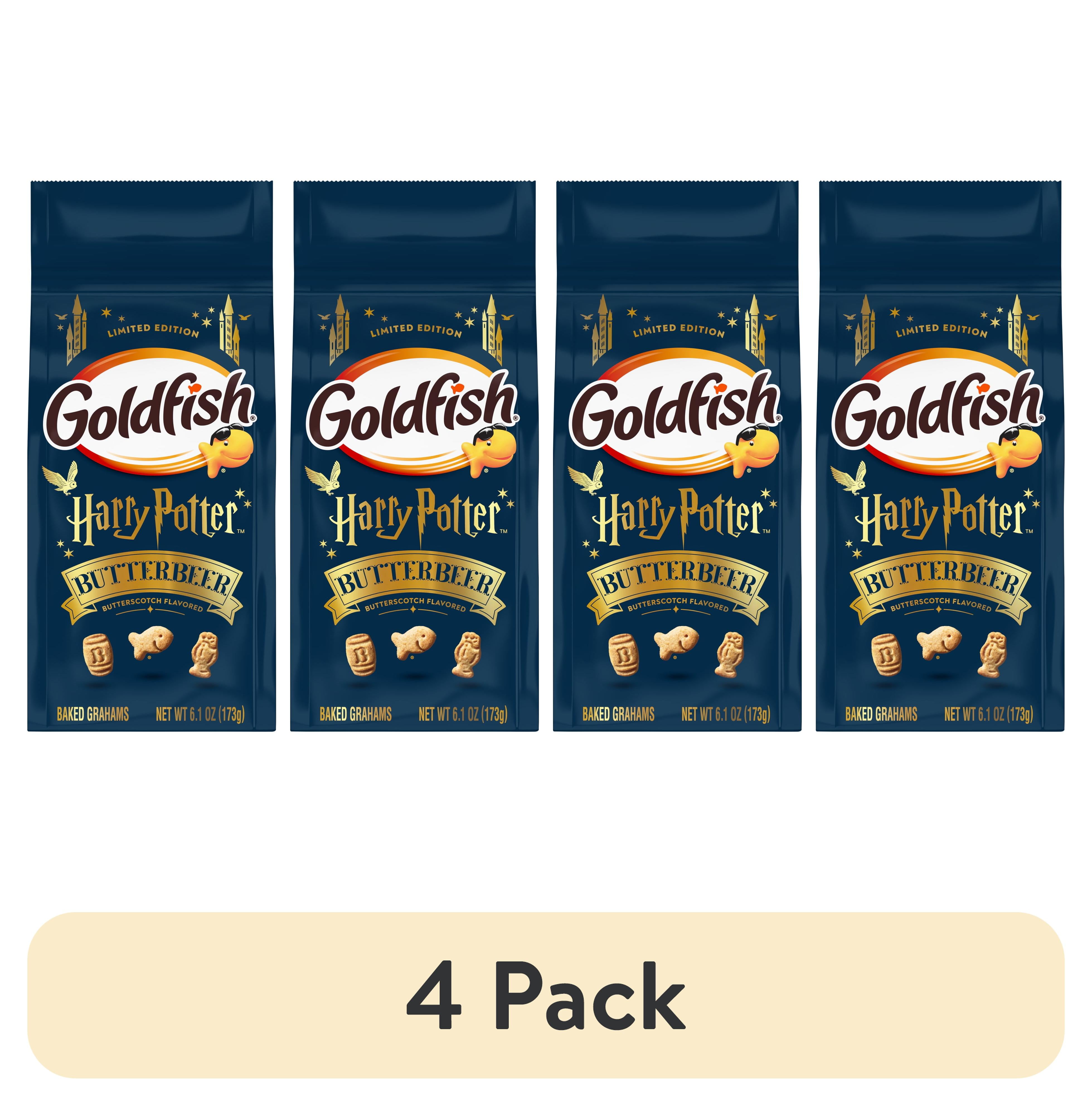 (4 pack) Goldfish Harry Potter Butterbeer Butterscotch Flavored Baked ...