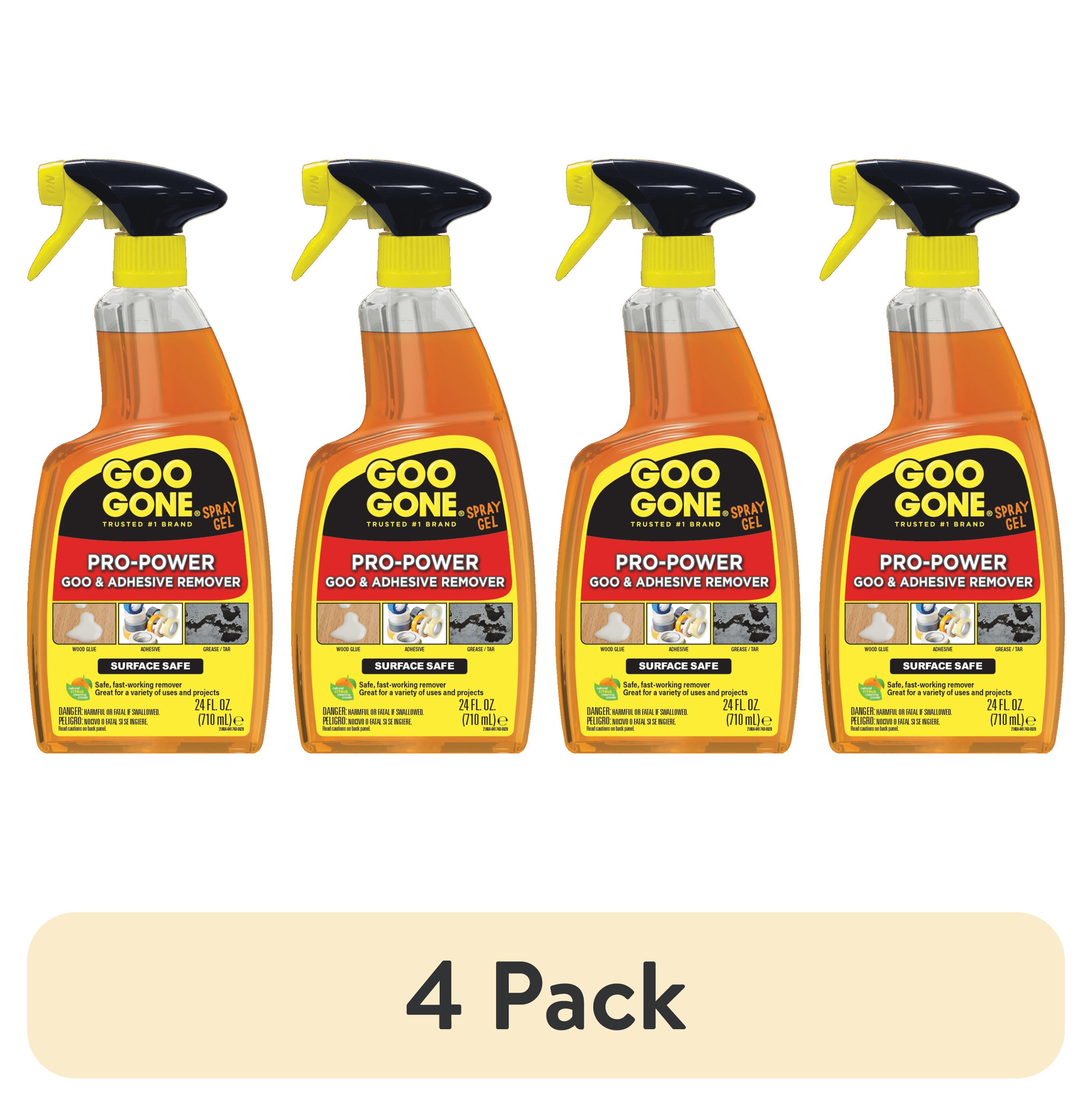 (4 pack) Goo Gone Pro-Power Heavy Duty Tape, Adhesive & Grease Remover ...