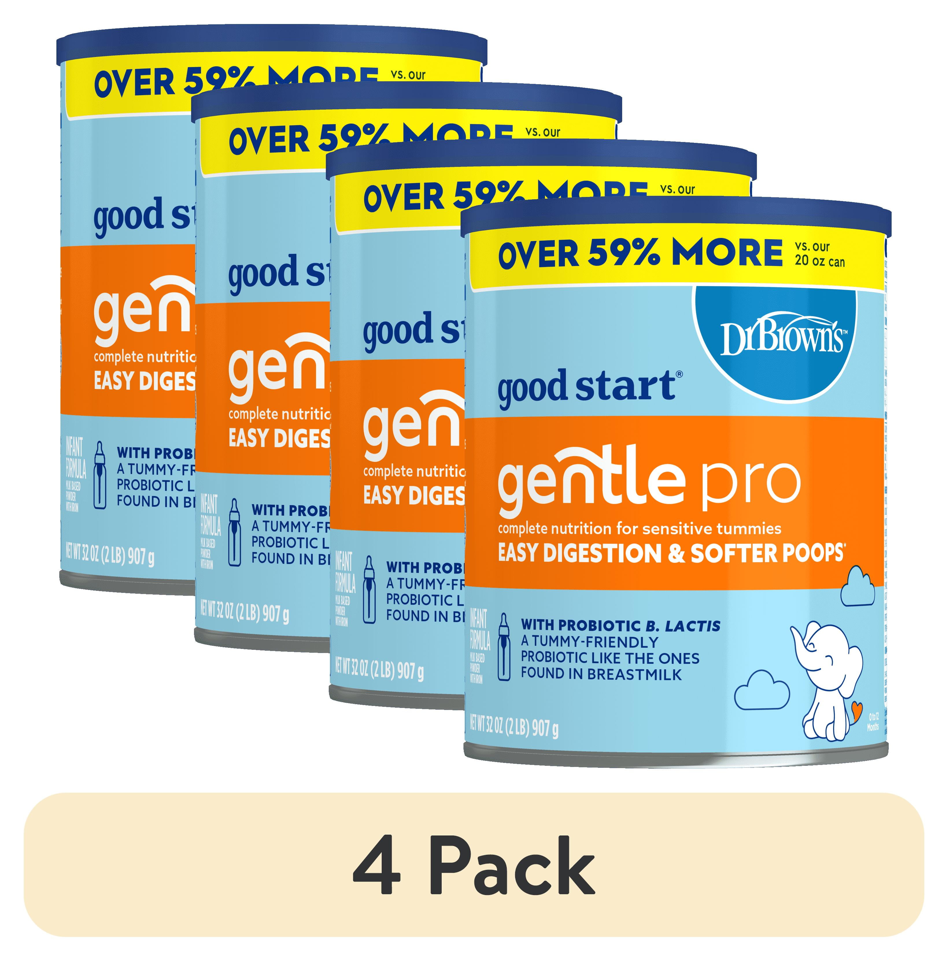 (4 pack) Good Start, Dr. Brown’s Gentle Pro, Baby Formula Powder, For ...