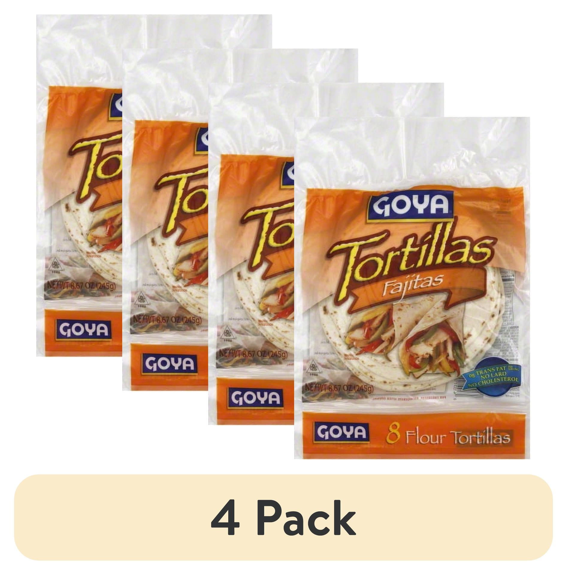 (4 pack) Goya Foods Goya Fajita Flour Tortillas - Walmart.com