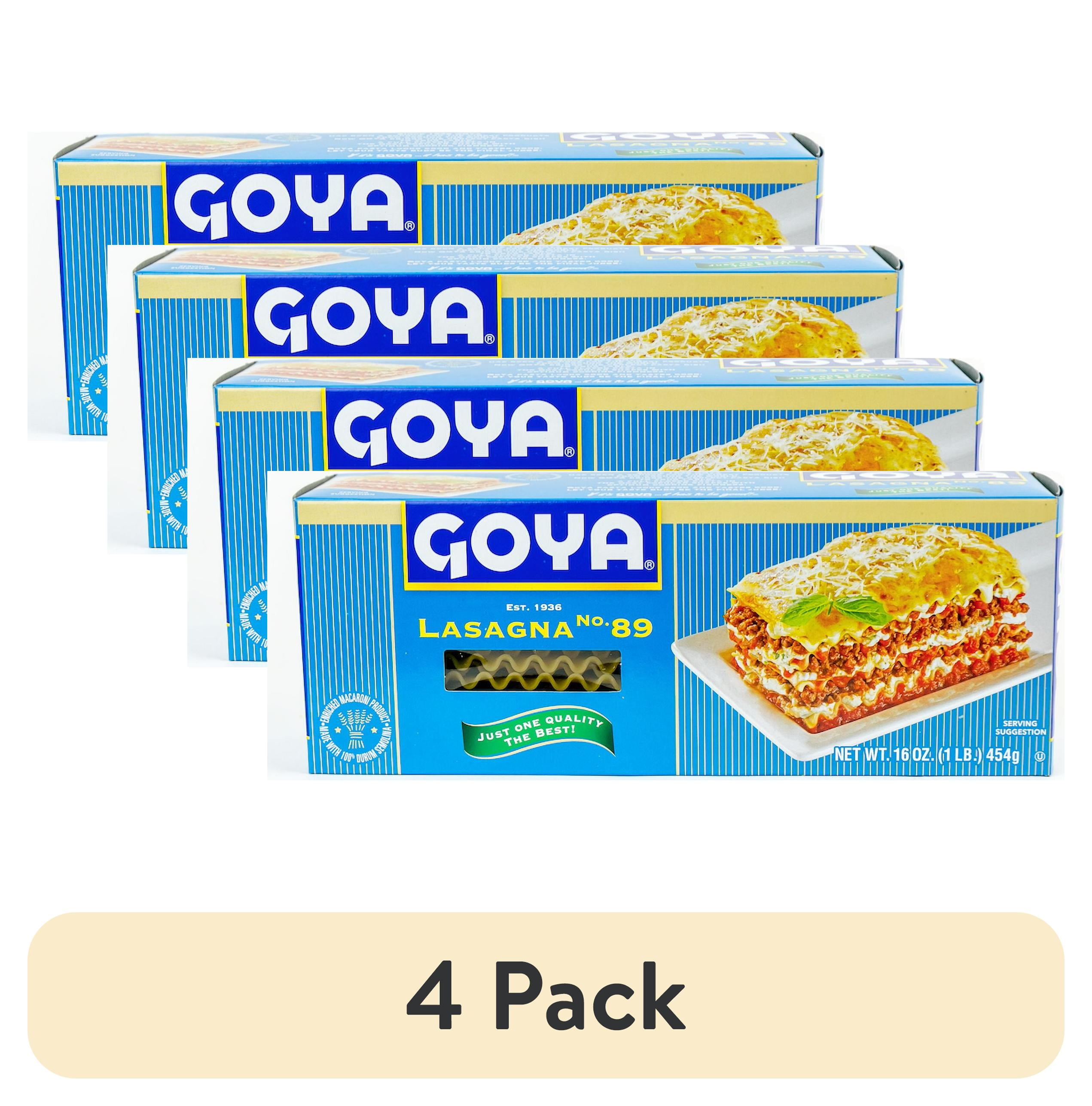 (4 pack) Goya Pasta Lasagna 16 Oz - Walmart.com