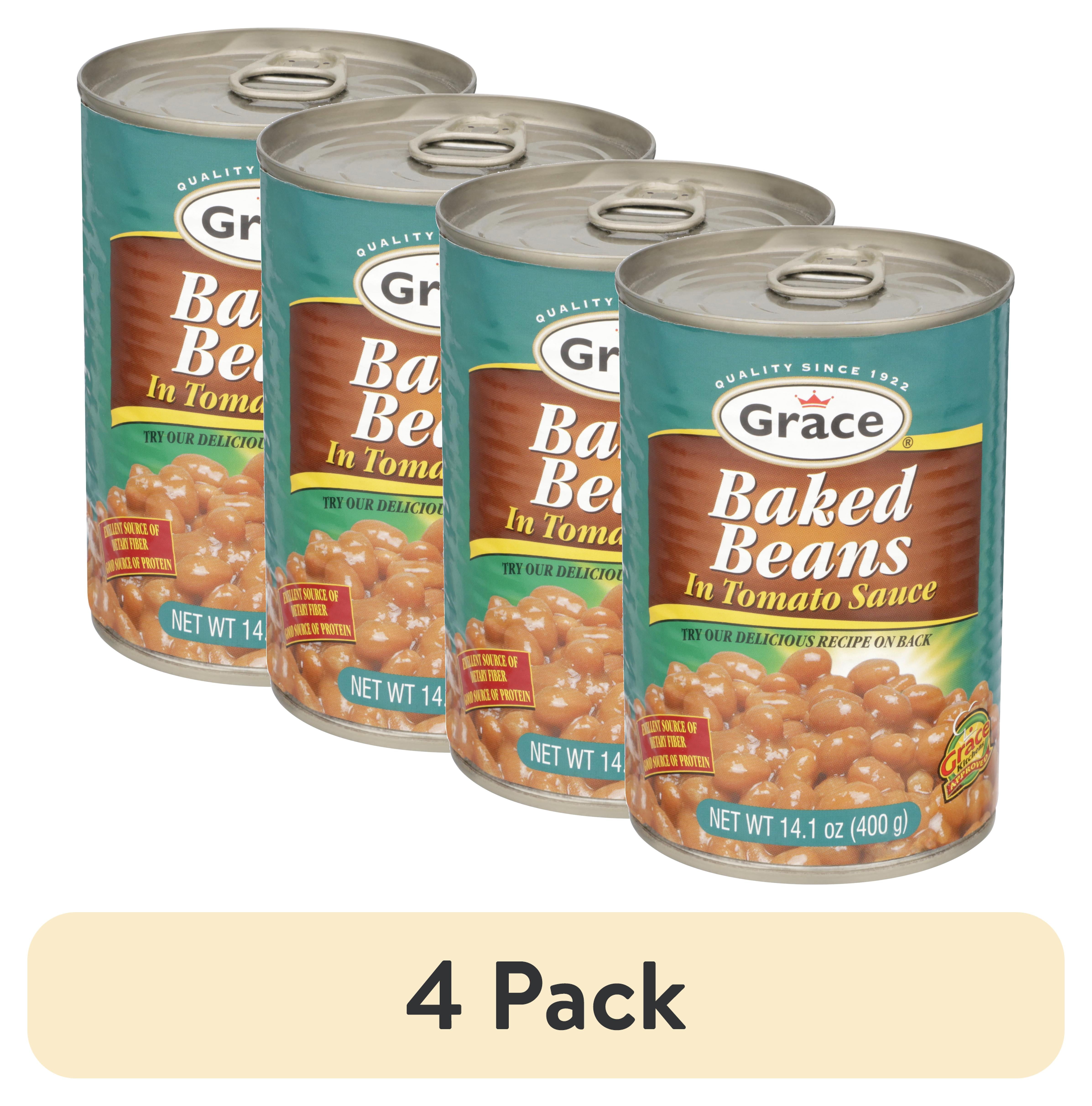 (4 pack) Grace Baked Beans 14 oz Can - Delicious and Protein-Rich ...