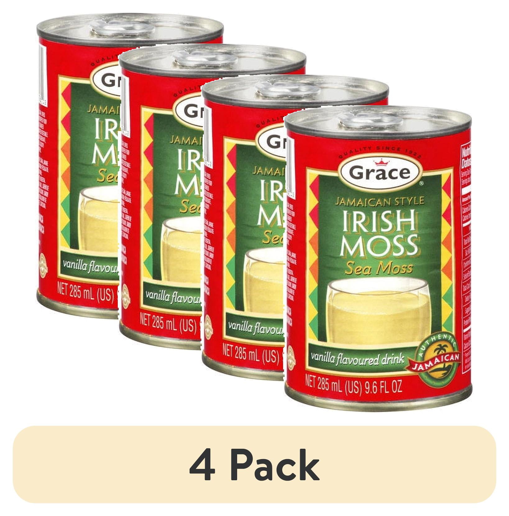 (4 pack) Grace Jamaican Style Vanilla Flavored Irish Moss Drink, 9.6 fl ...