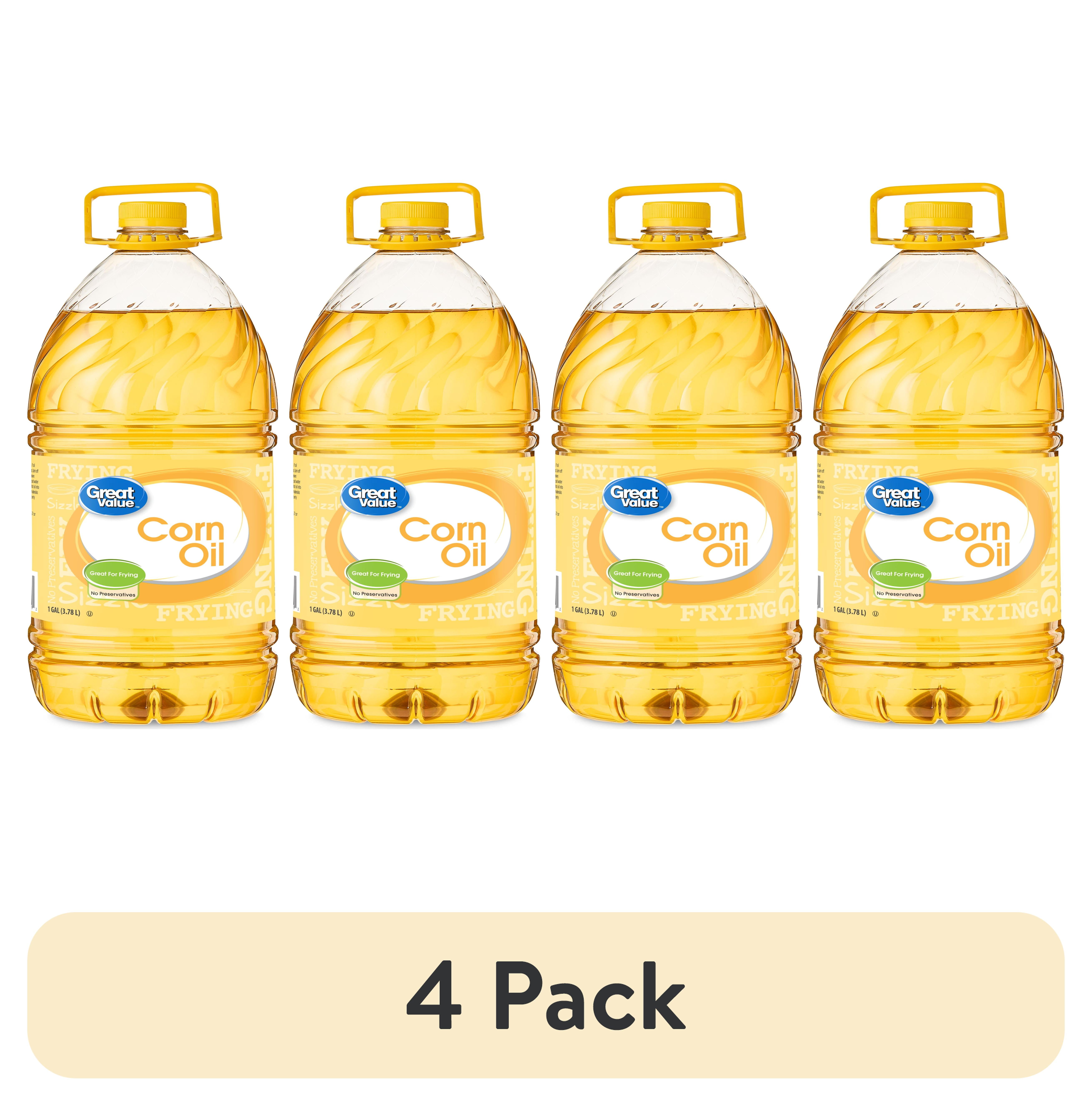 Great Value Corn Oil 1 Gal (4 Pack) for Breakroom Kitchens - Walmart ...