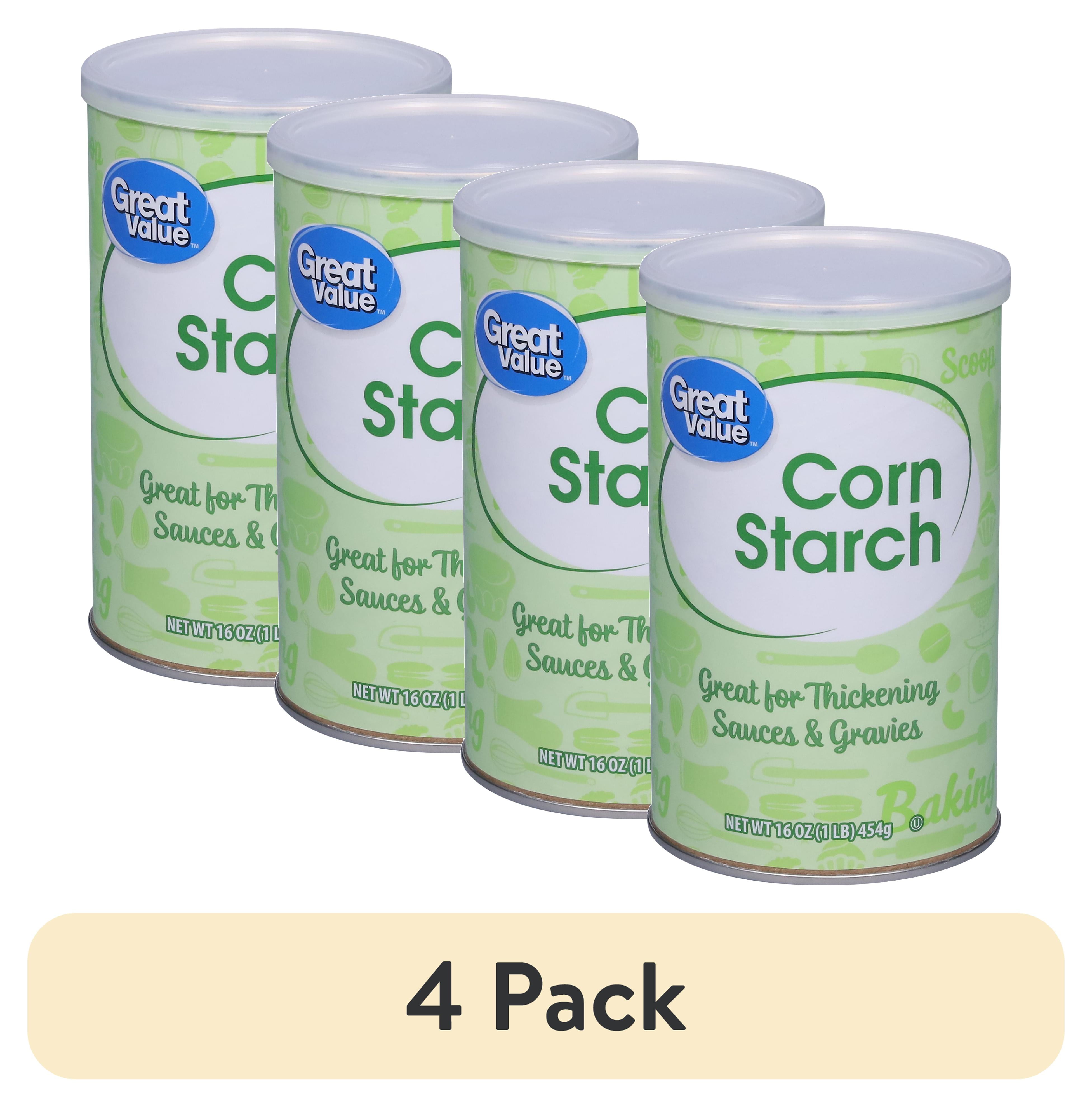 (4 pack) Great Value Corn Starch, 16 oz - Walmart.com