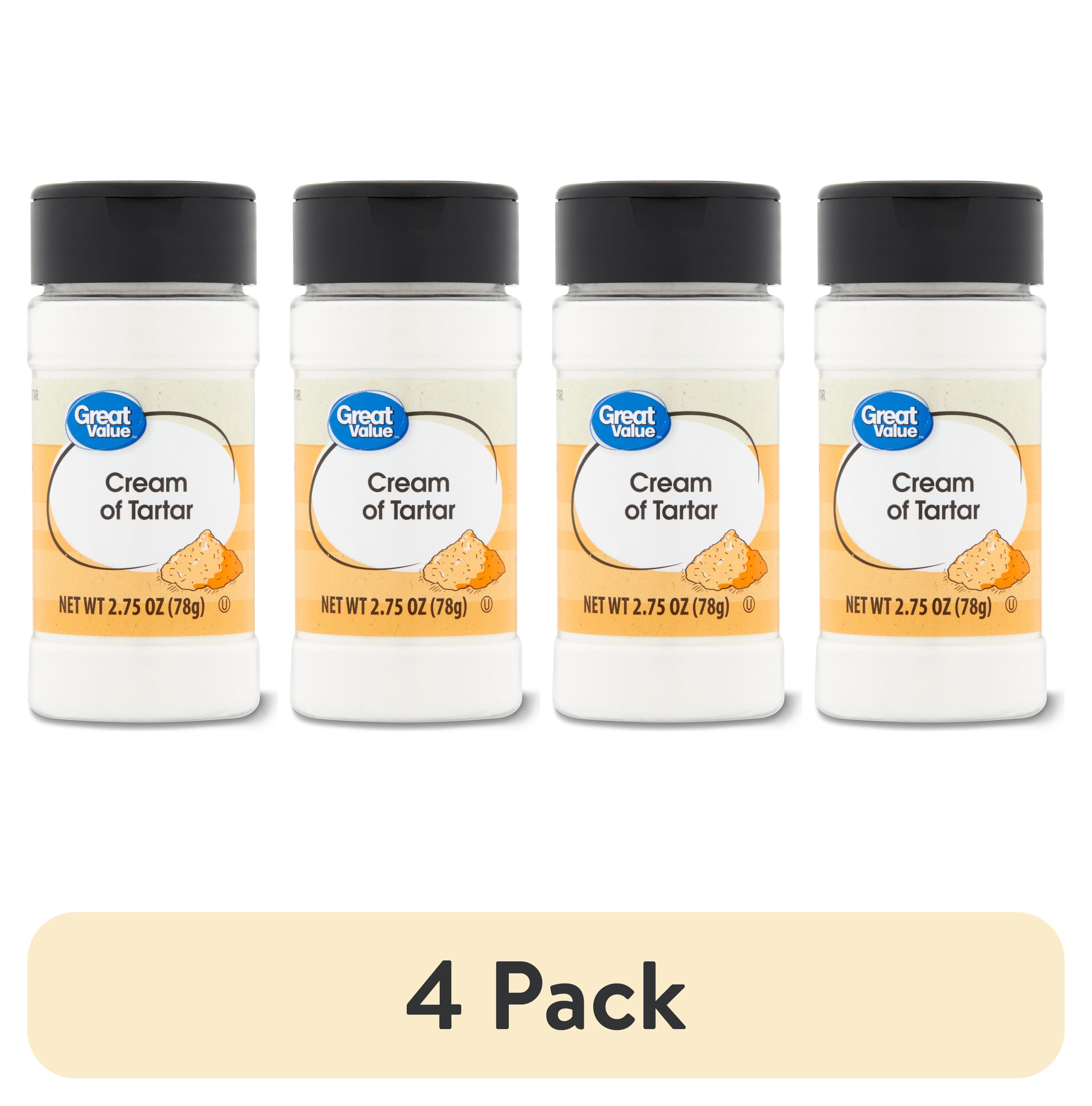 (4 pack) Great Value Cream of Tartar, 2.75 oz - Walmart.com