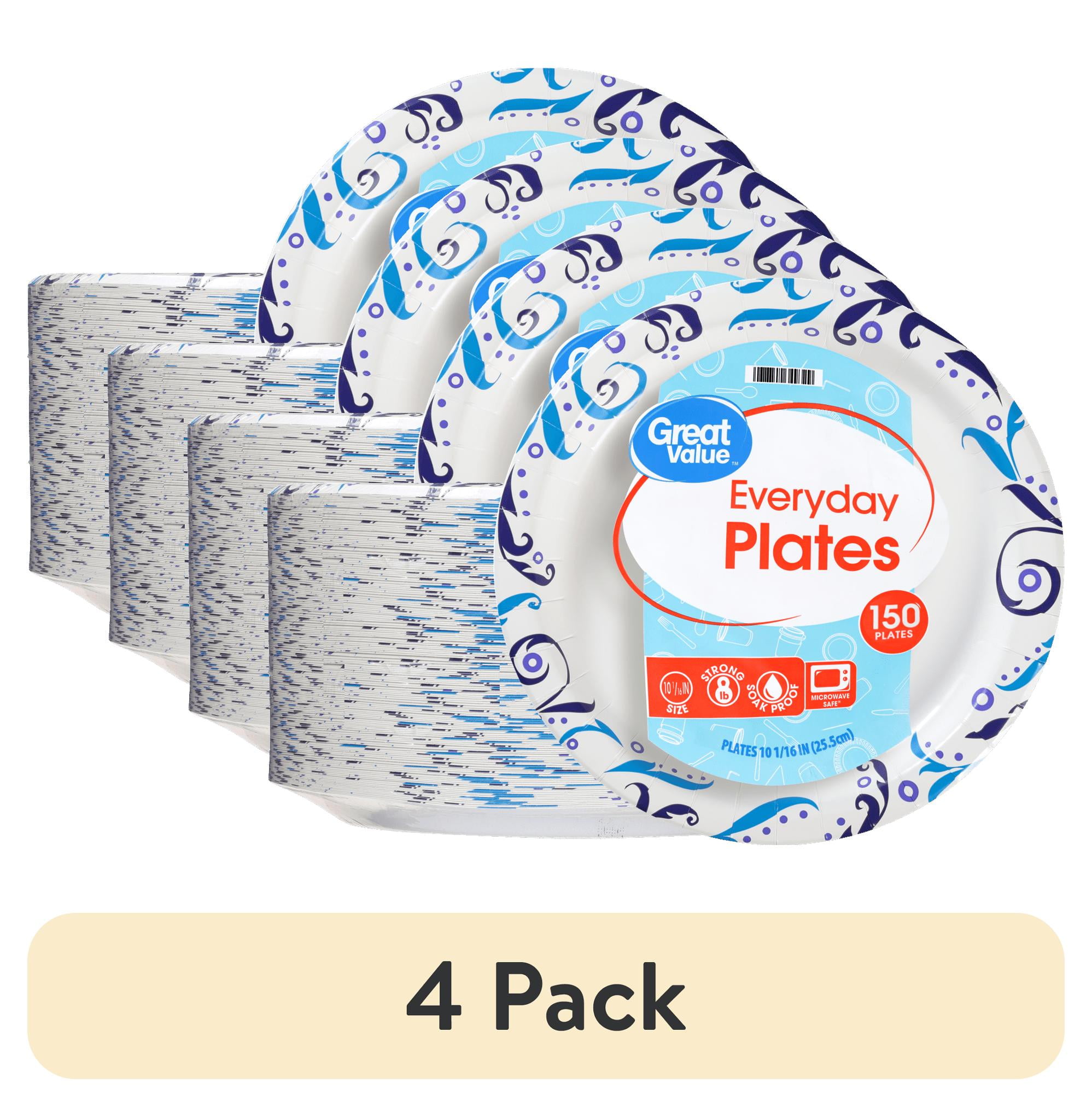 Great Value Everyday Disposable Paper Plates 8.5
