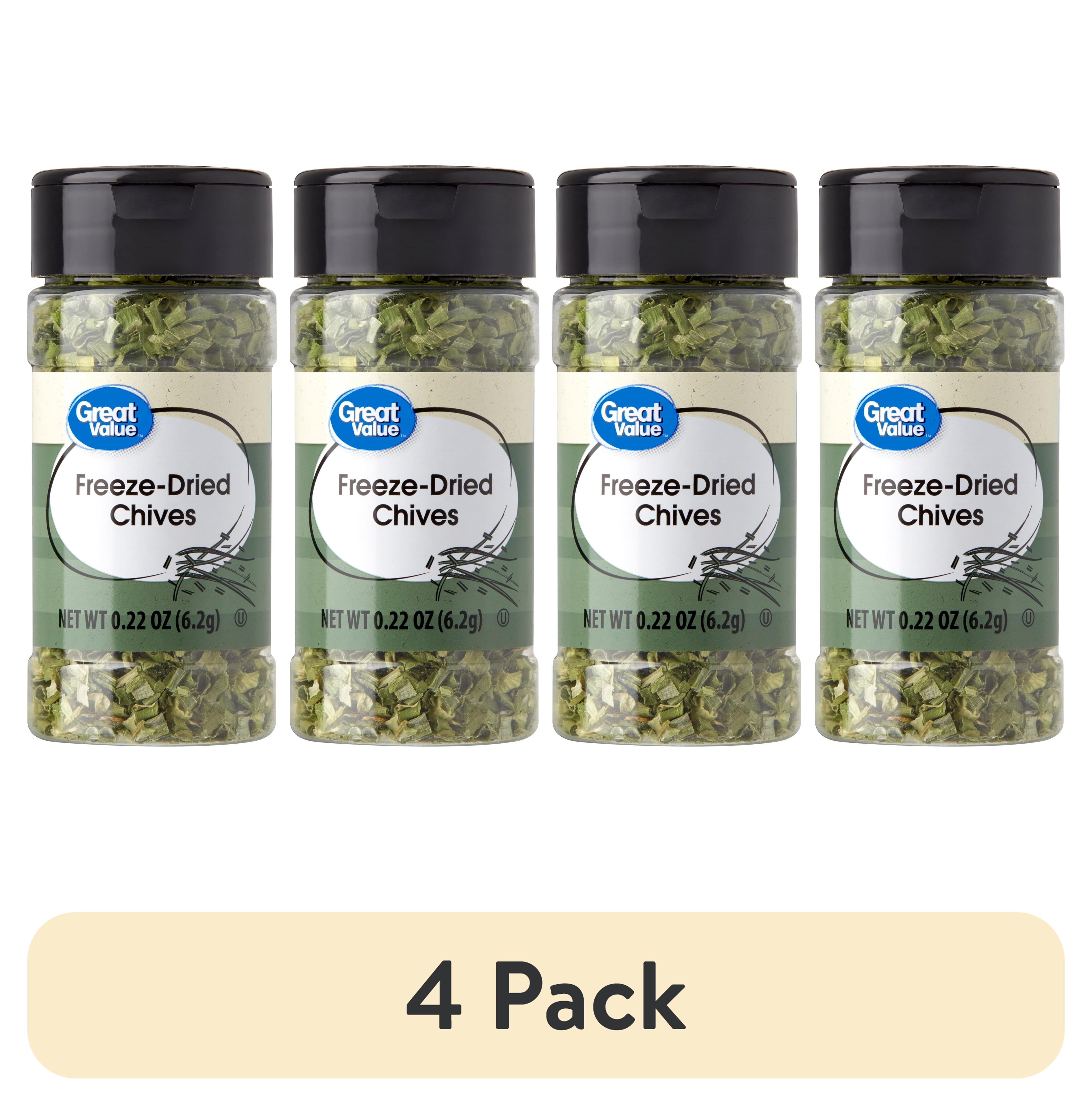 (4 pack) Great Value Freeze-Dried Chives, 0.22 oz - Walmart.com
