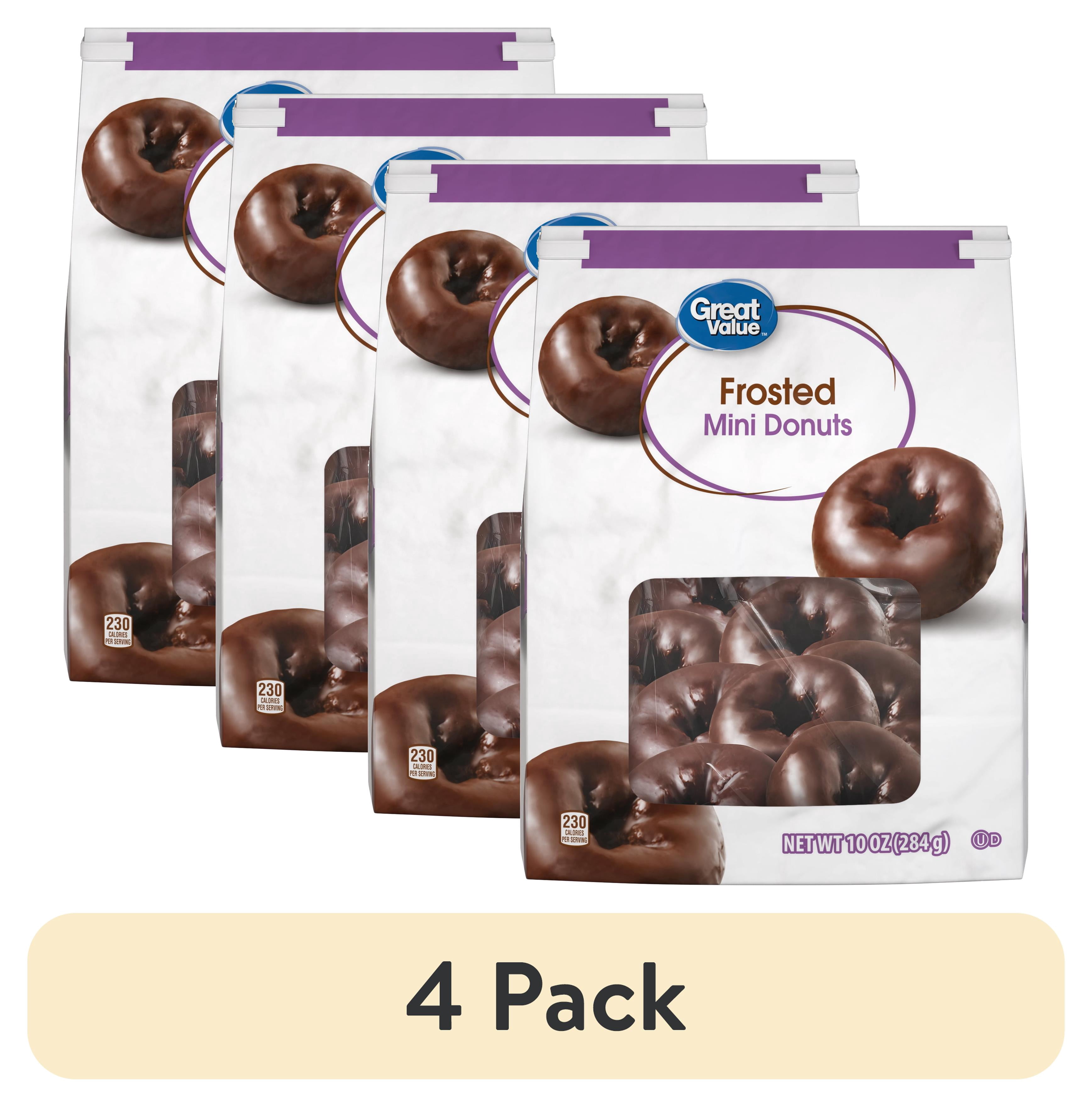(4 pack) Great Value Frosted Mini Donuts, 10 oz - Walmart.com