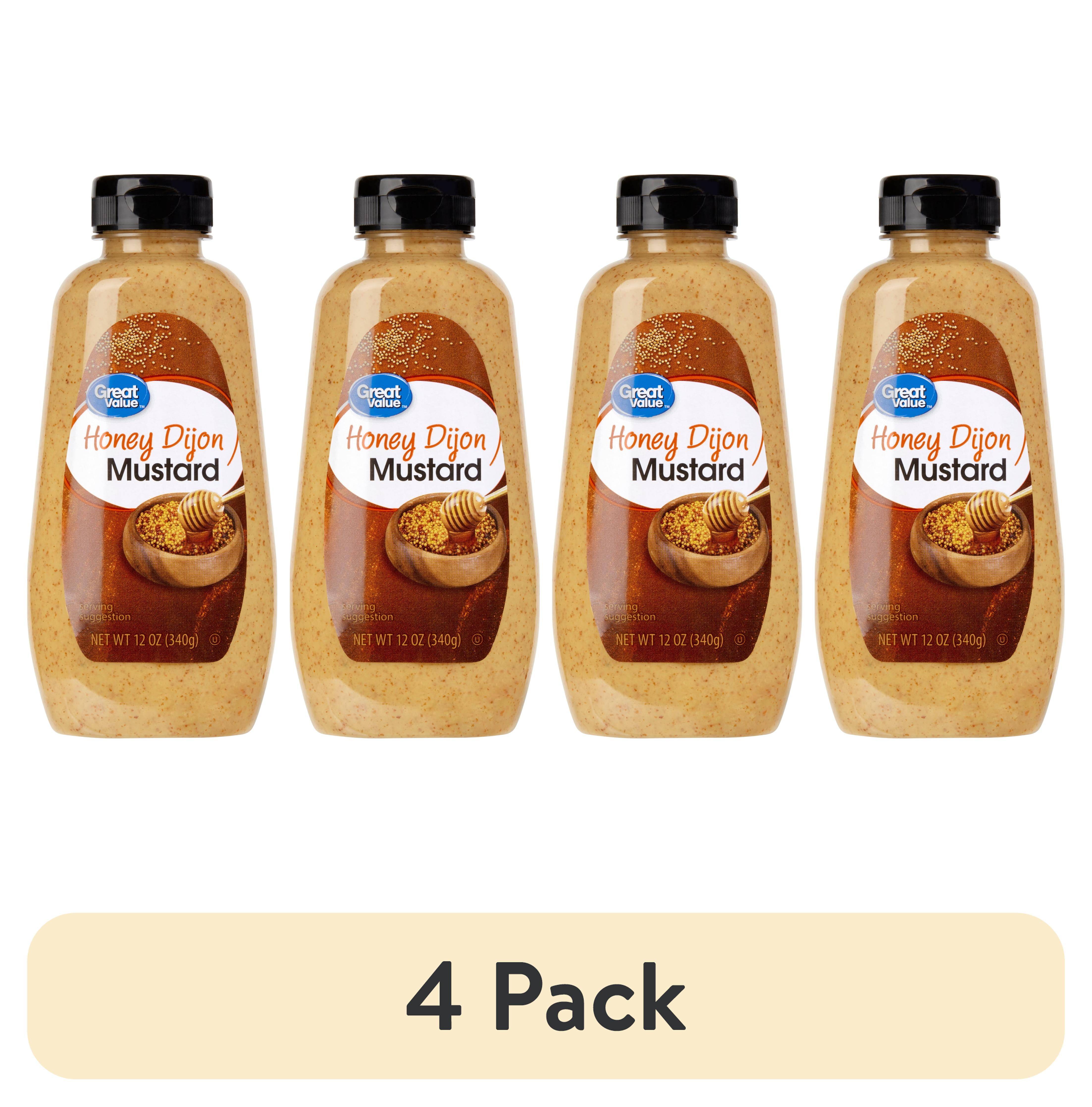 (4 pack) Great Value Honey Dijon Mustard, 12 oz - Walmart.com