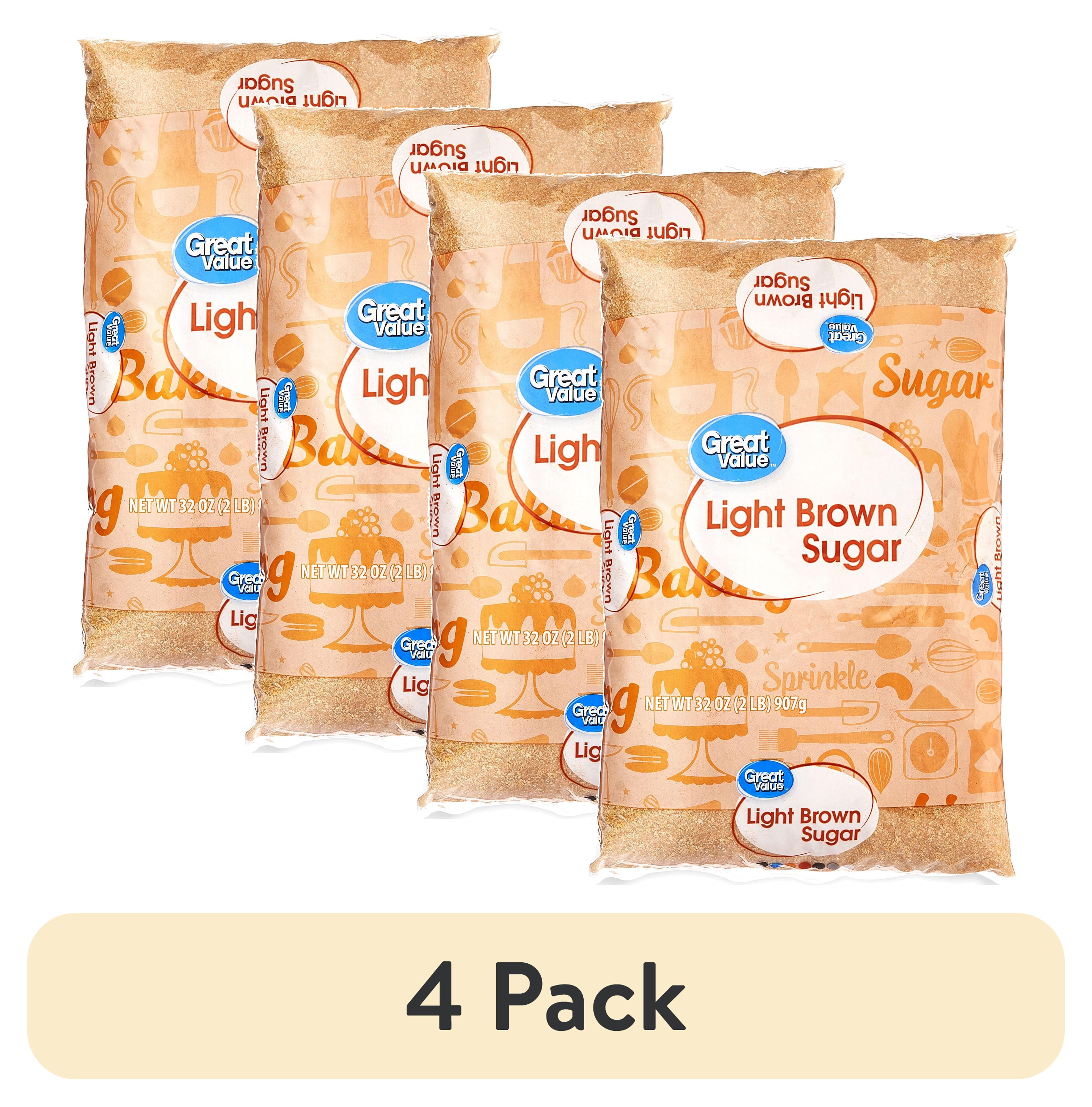 (4 pack) Great Value Light Brown Sugar, 32 oz - Walmart.com