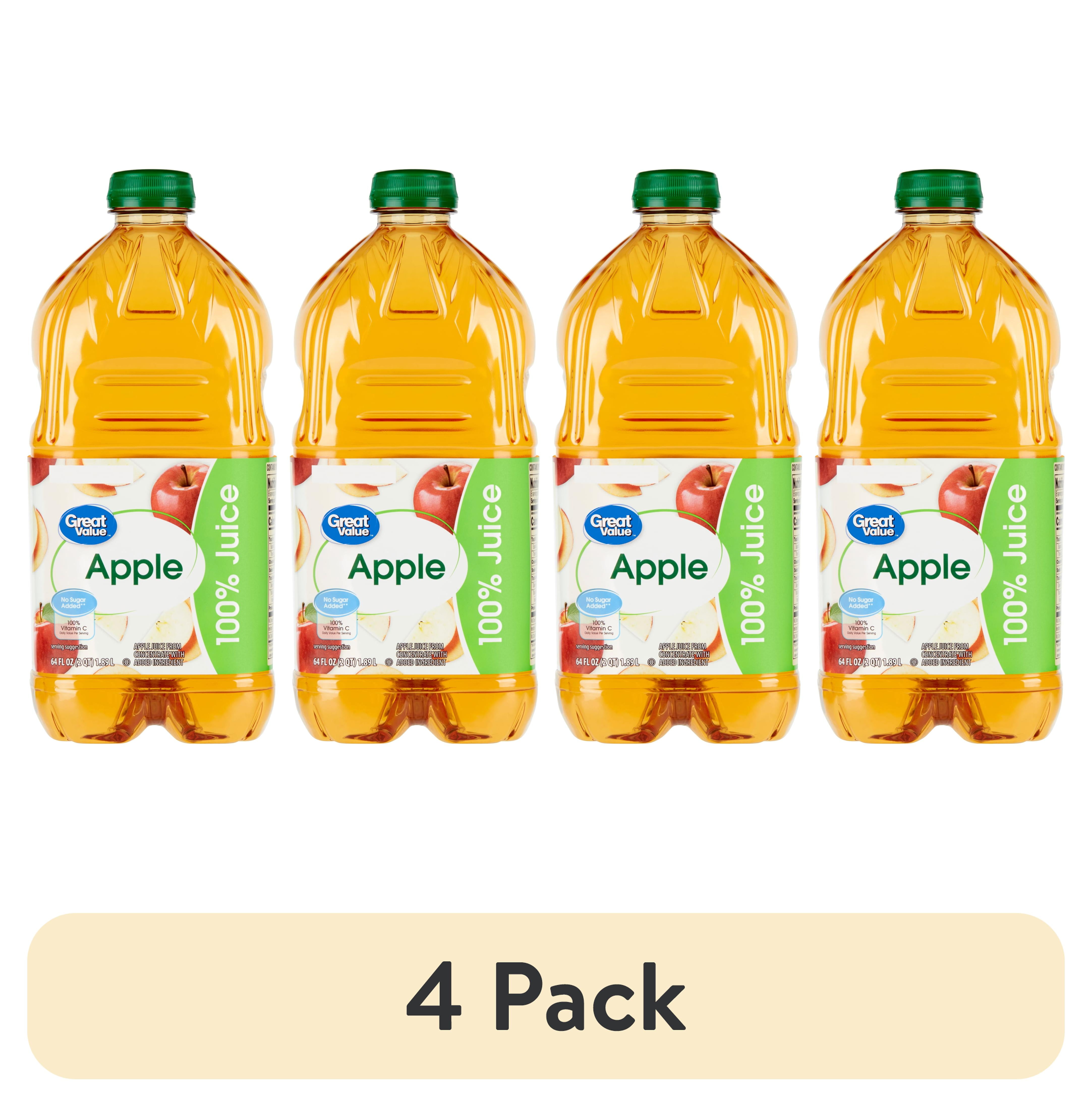 Great Value Unsweetened Apple Juice for Office Breakroom - Walmart ...