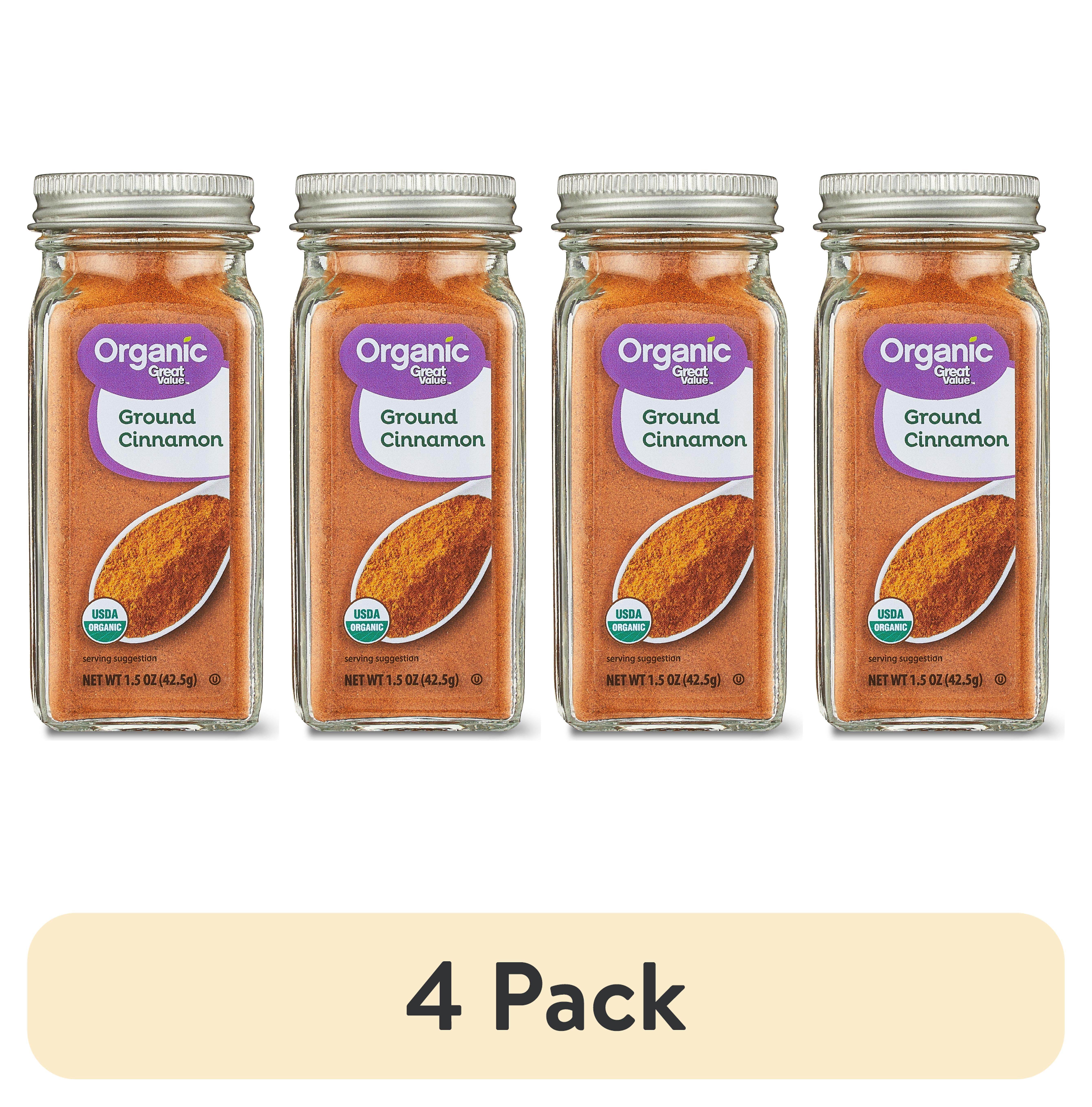 (4 pack) Great Value Organic Ground Cinnamon, 1.5 oz - Walmart.com