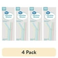 (4 pack) Great Value Plastic Disposable Flexible Straws, Multi-Color ...