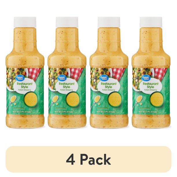 (4 pack) Great Value Restaurant Style Italian Dressing, 16 oz - Walmart ...