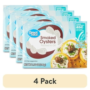 Bumble Bee Premium Whole Oysters, 14g Protein, 8 oz Can, Grocery Food ...