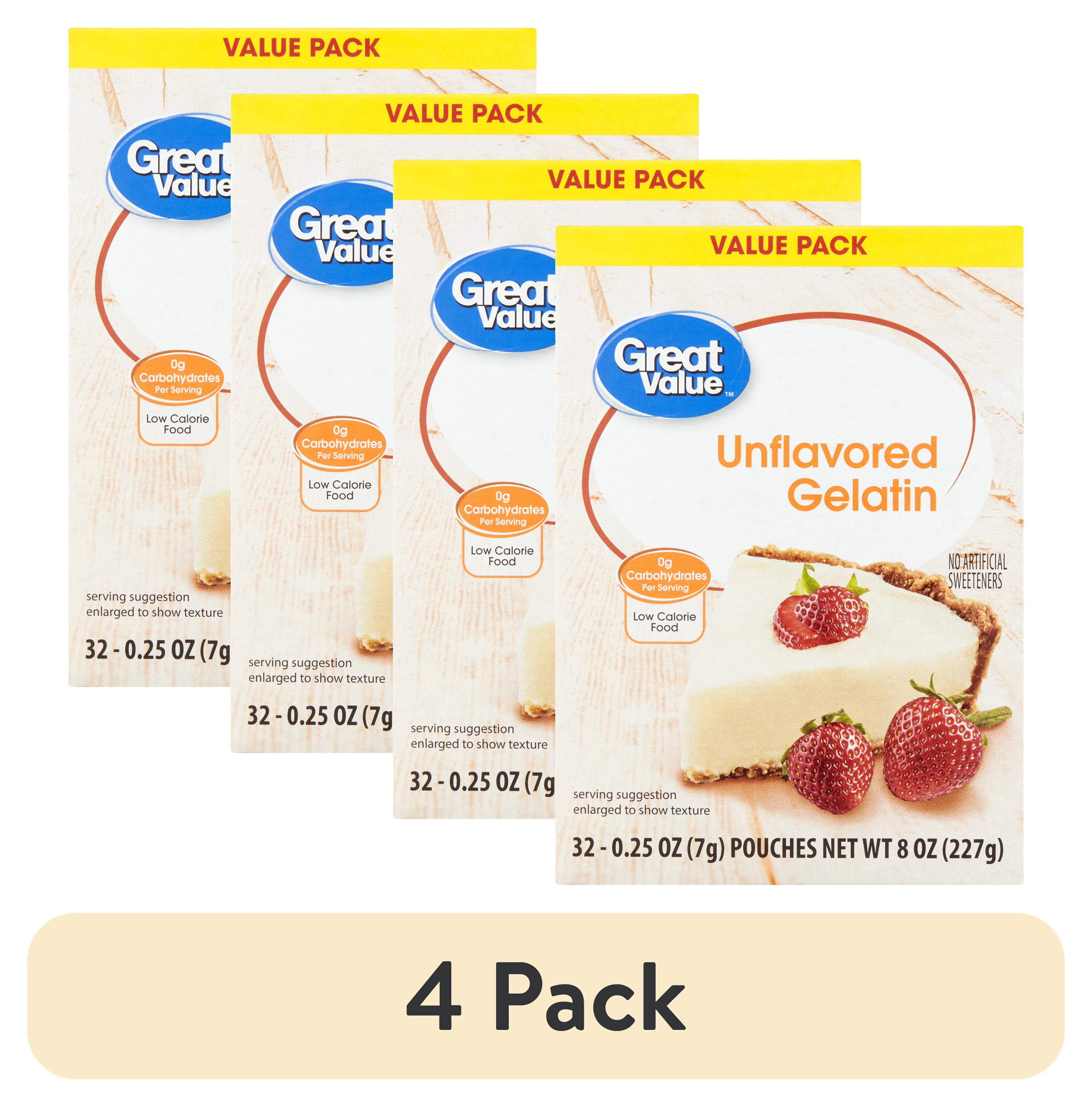 Great Value Gelatin (4pk) | Food industry pudding products - Walmart ...
