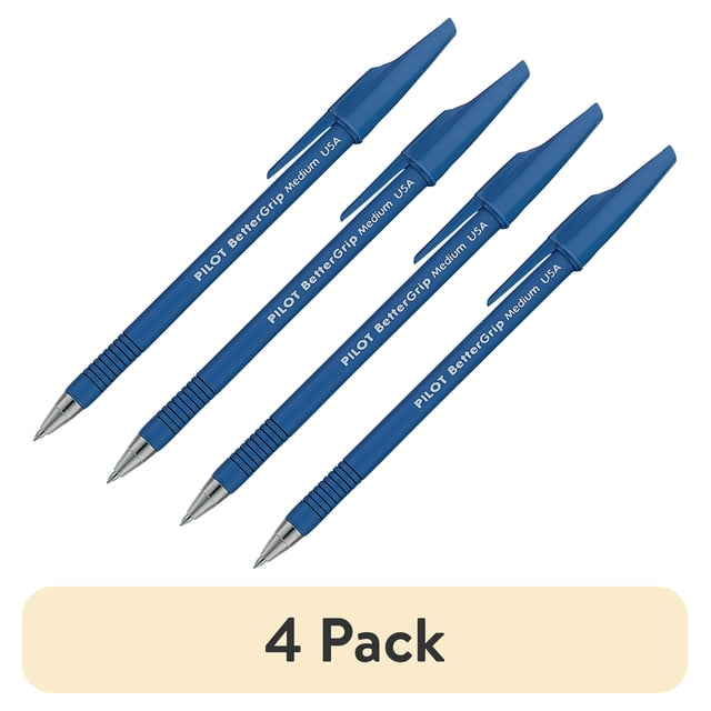 (4 pack) Grip Ballpoint Pens - Walmart Business Supplies