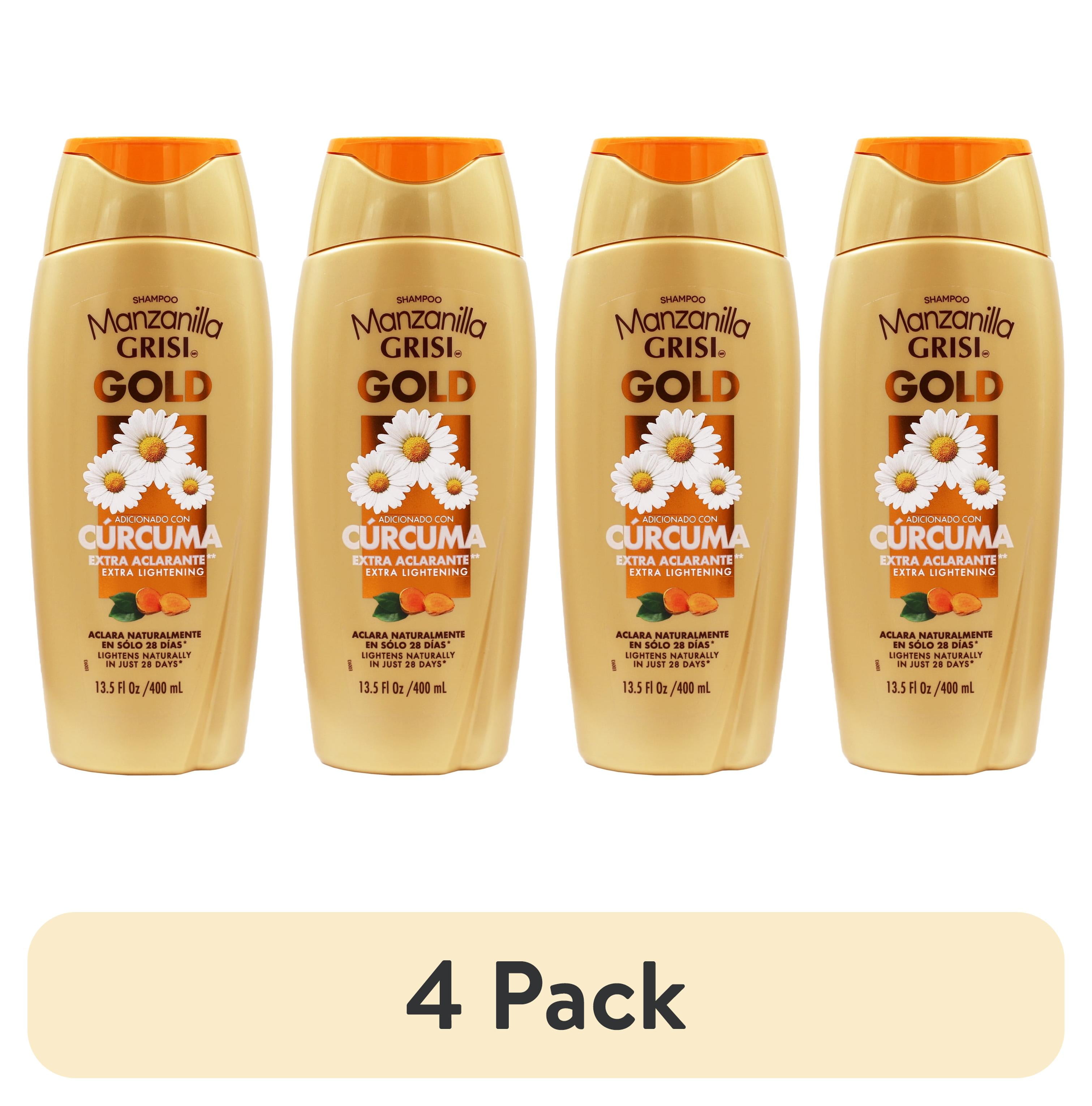 (4 pack) Grisi Manzanilla Gold, Daily Shampoo with Chamomile, Lightens ...