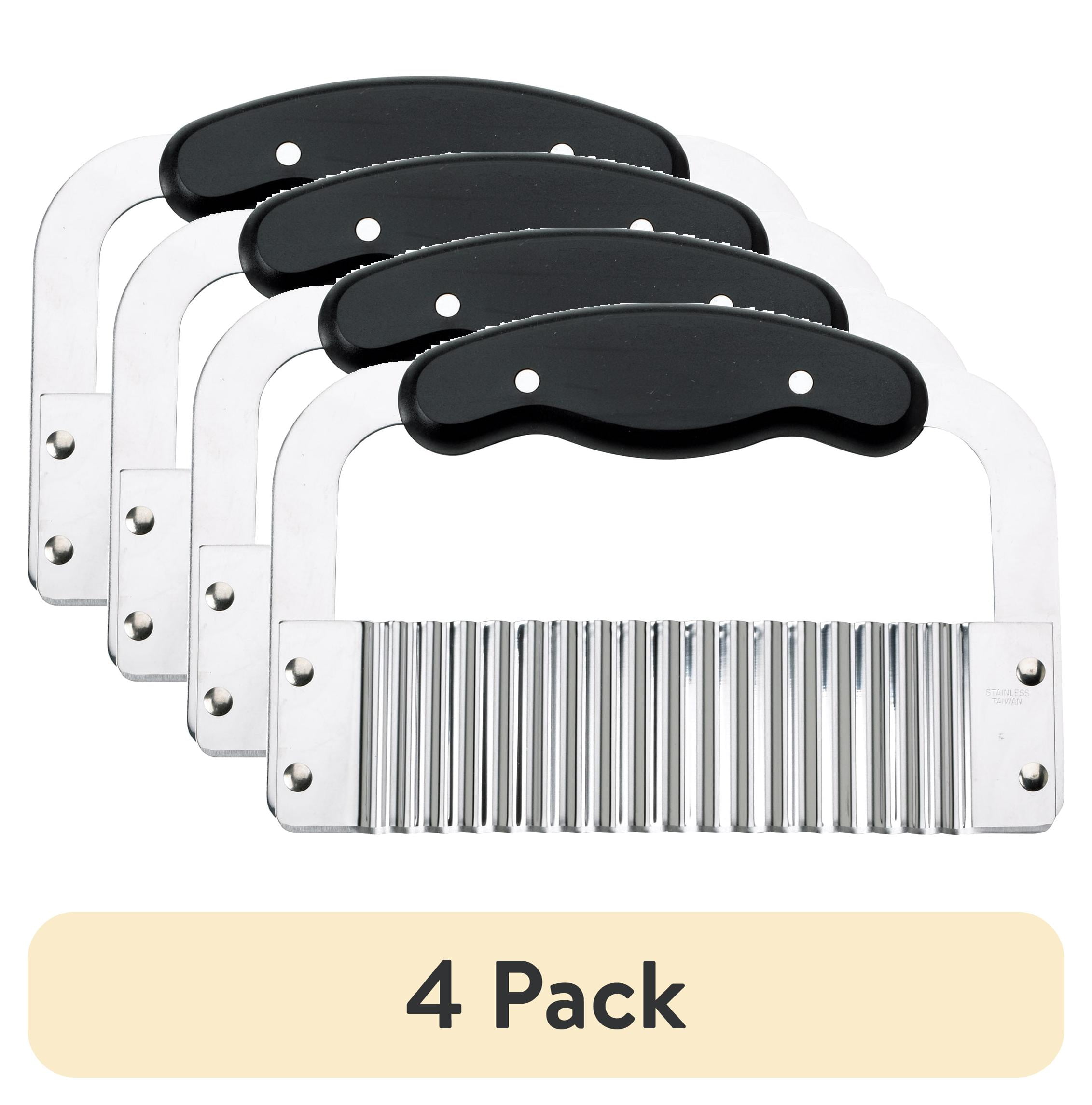 (4 pack) HIC Wavy Crinkle Cutting Tool Serrator Salad Chopping Knife ...